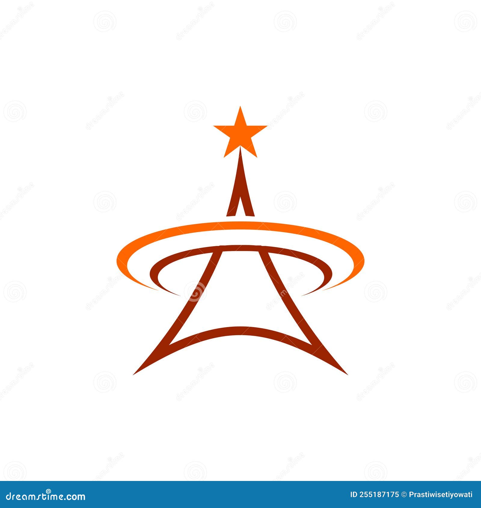 Star Tower Letter a Logo Icon Stock Vector - Illustration of poster ...