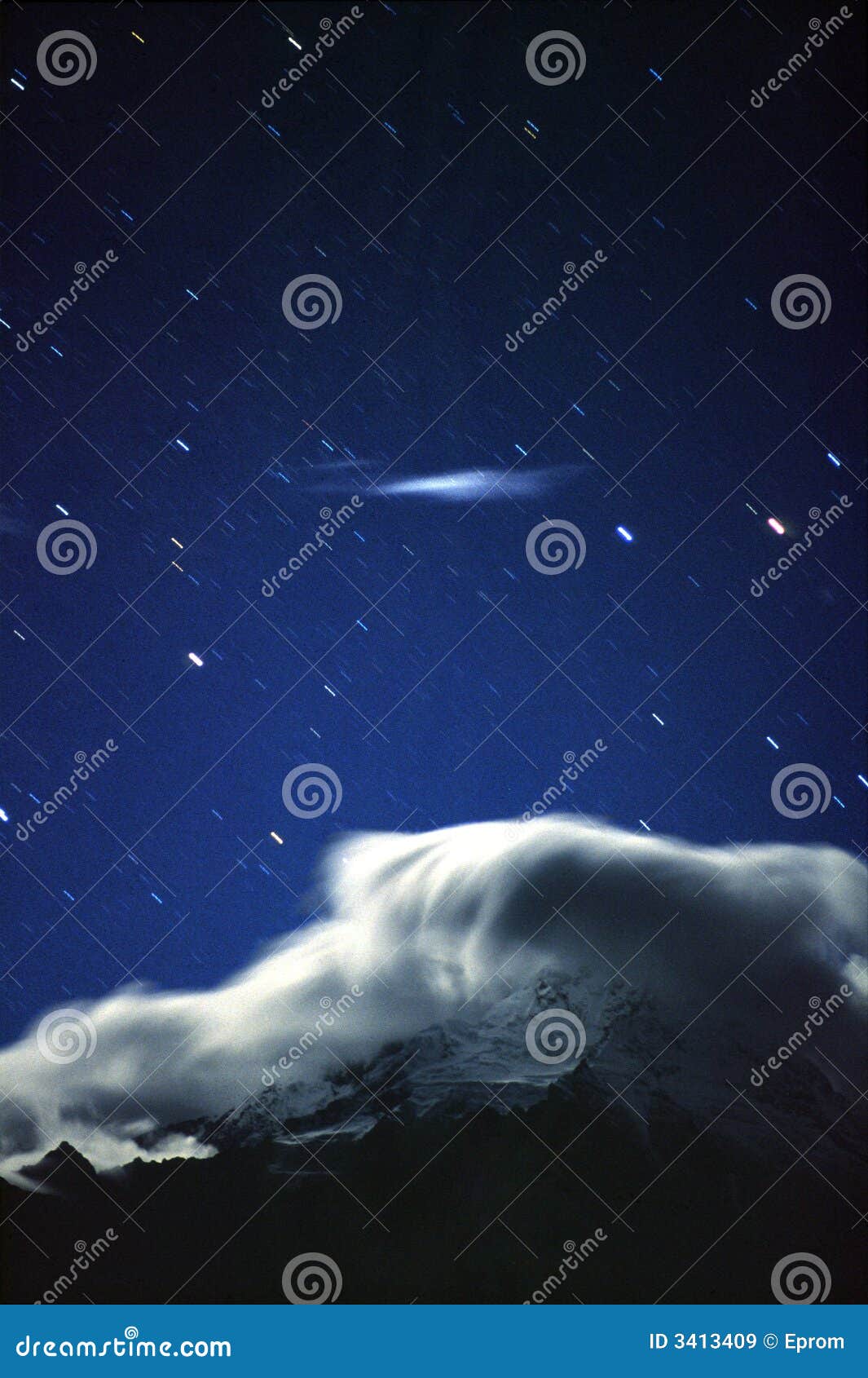 Star track mountain stock illustration. Illustration of glacier - 3413409
