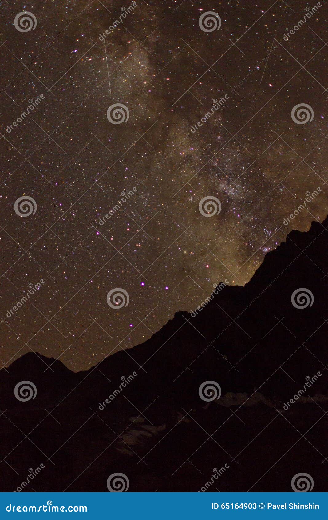 Star tracks stock image. Image of night, ridge, mountain - 65164903