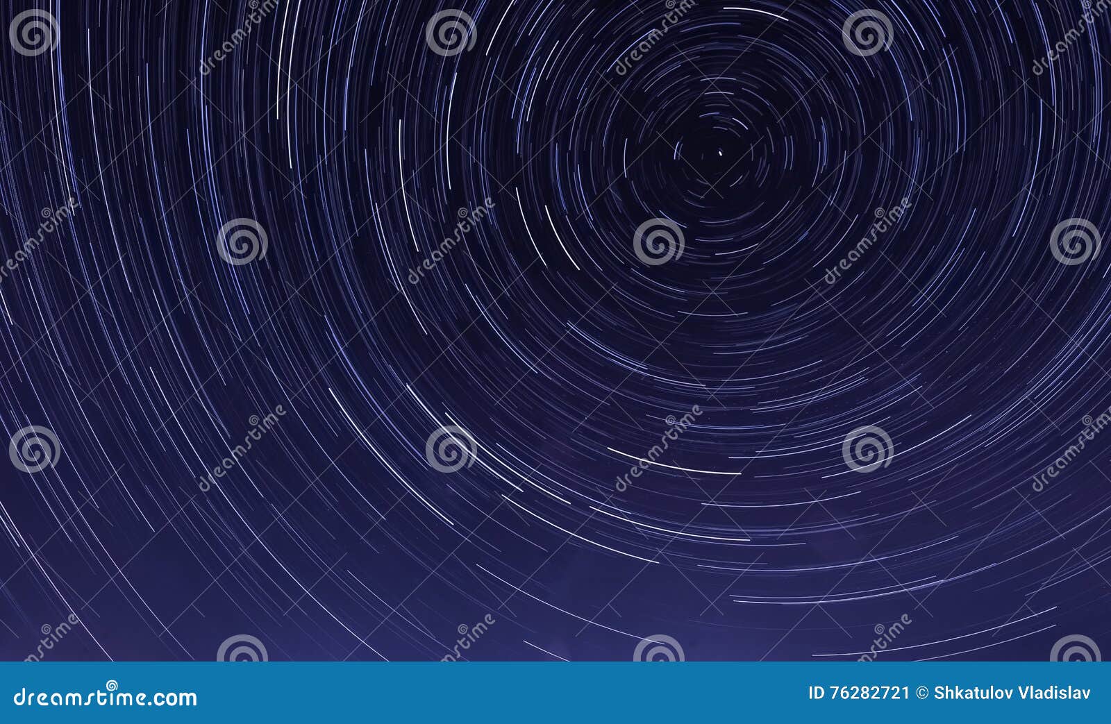 Star Trail in the Night Sky at Midnight Stock Image - Image of ...