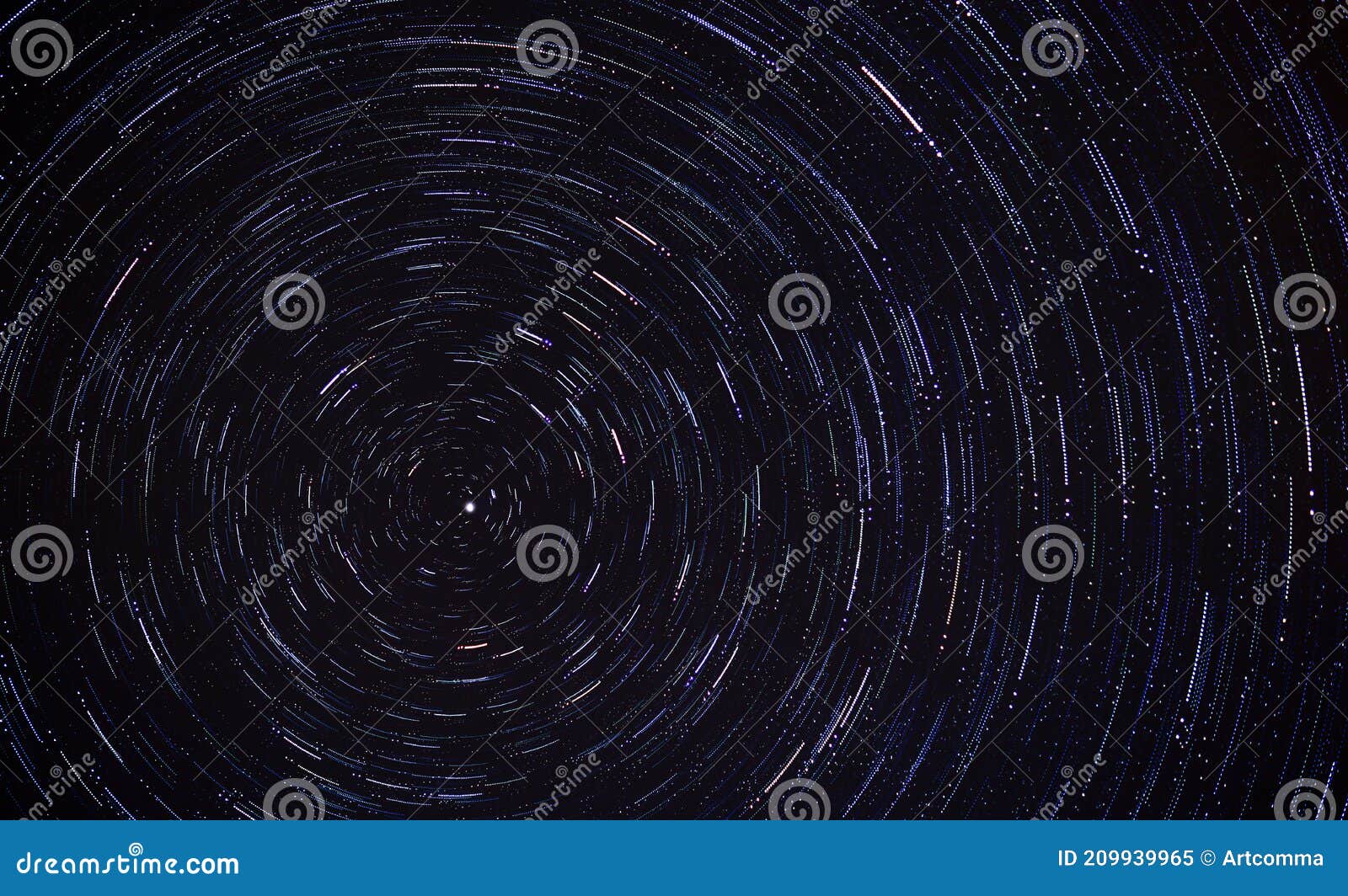 Star Trails Movement, Night Sky Stock Image - Image of astronomy, north ...