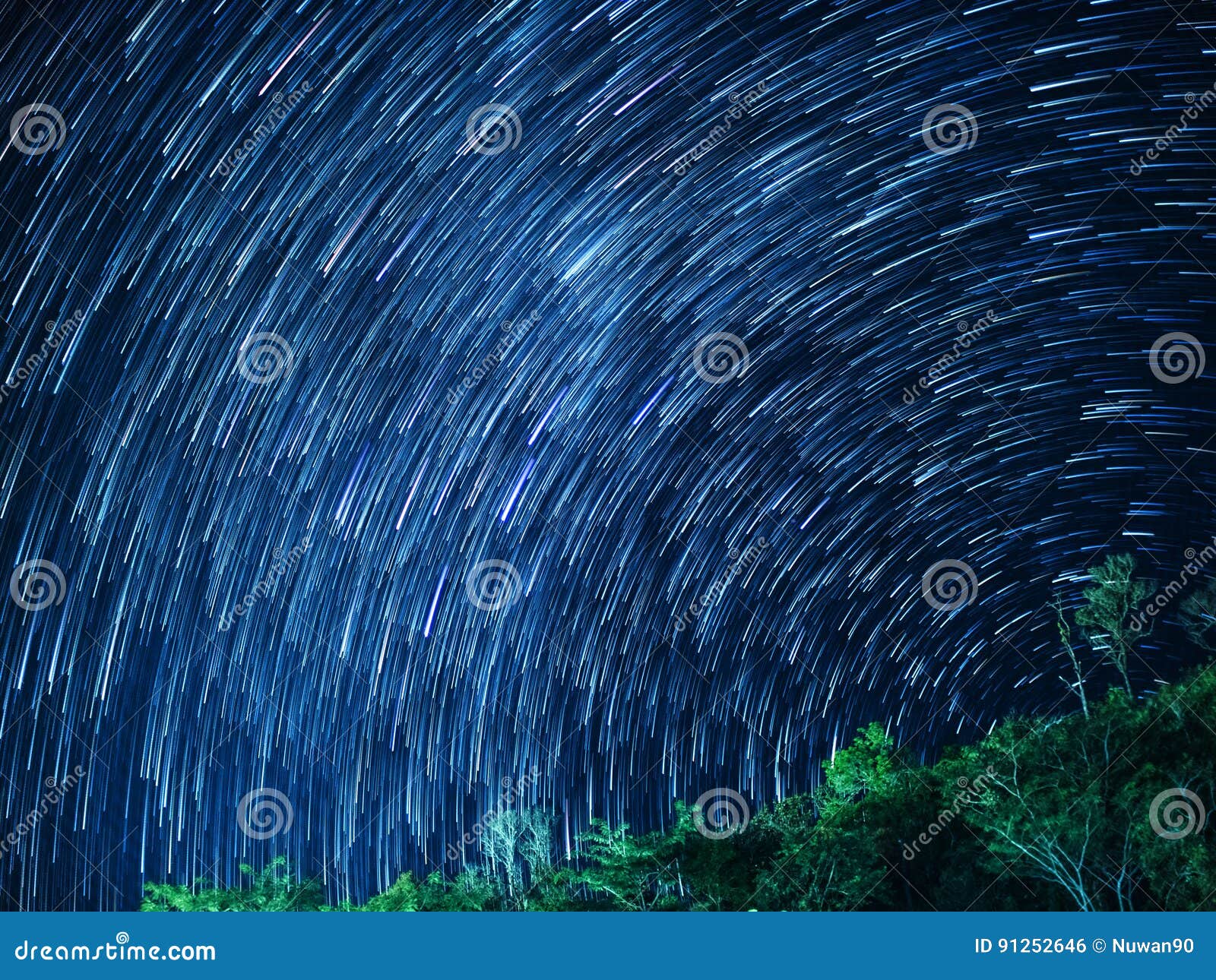 Star Trails in the Night Sky Stock Photo - Image of beautiful, galaxy ...