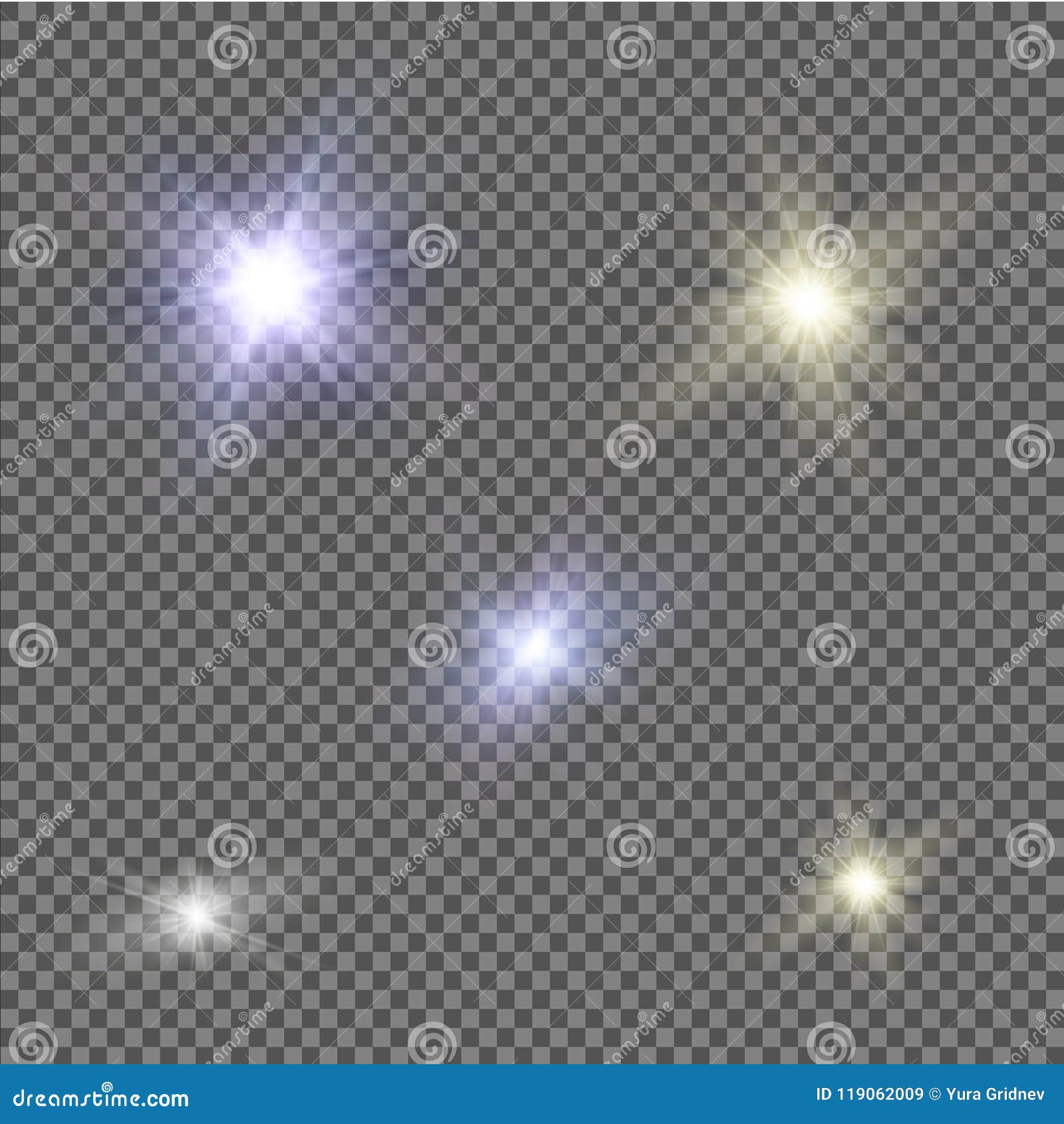 Star on a Transparent Background,light Effect,vector Illustration ...