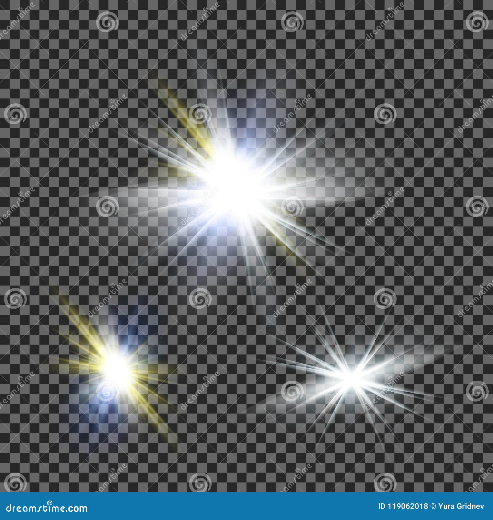 Star on a Transparent Background,light Effect,vector Illustration ...