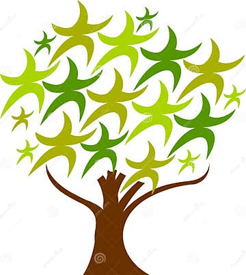 Star tree stock vector. Illustration of enviroment, artwork - 23893903