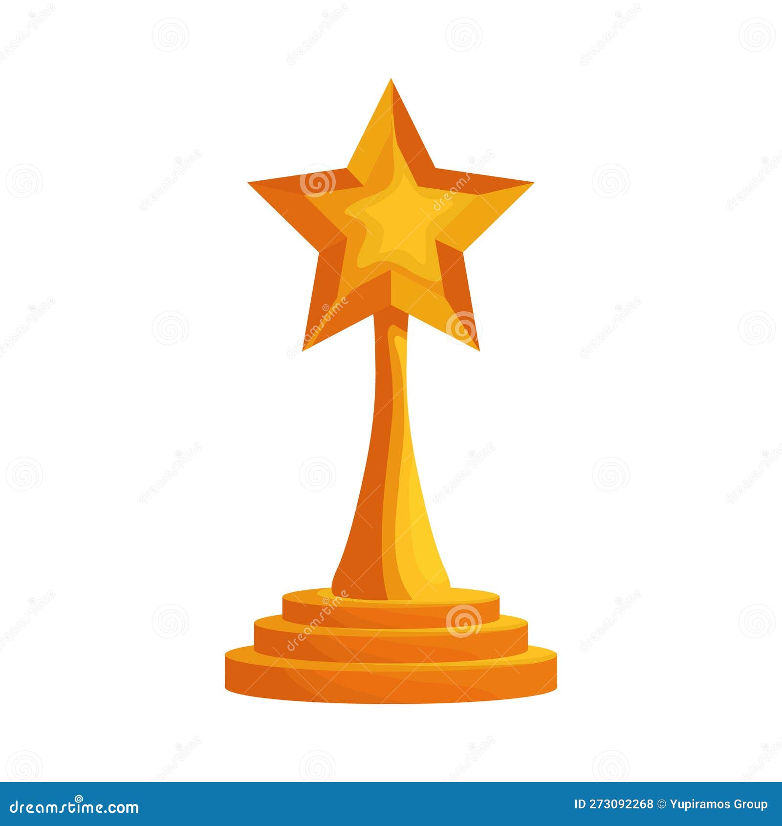 Star trophy design stock vector. Illustration of vector - 273092268