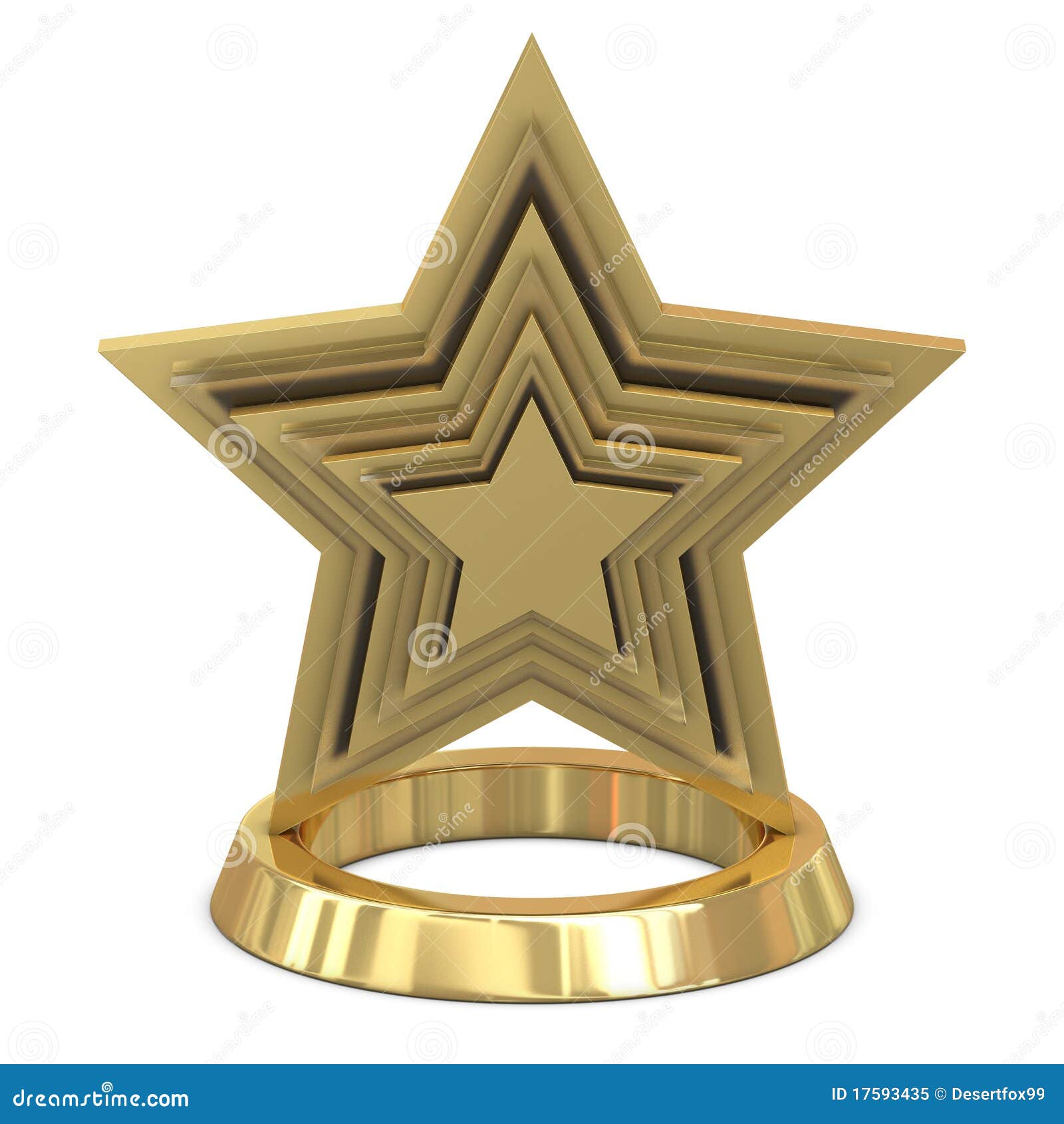 Star Trophy Over Browser Address Bar As Round Platform Pedestal. Stock ...