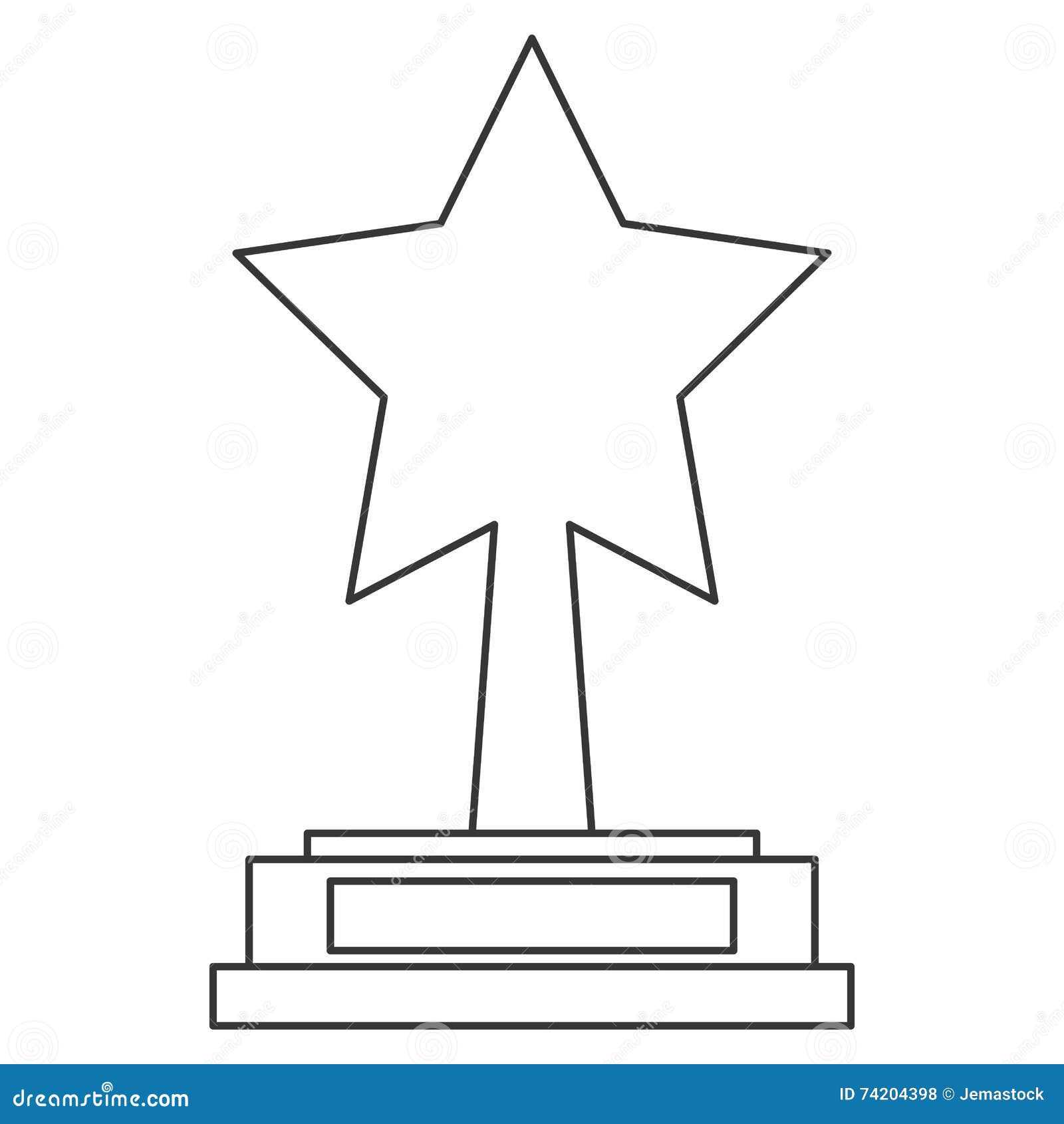 Star trophy icon stock illustration. Illustration of trophy - 74204398