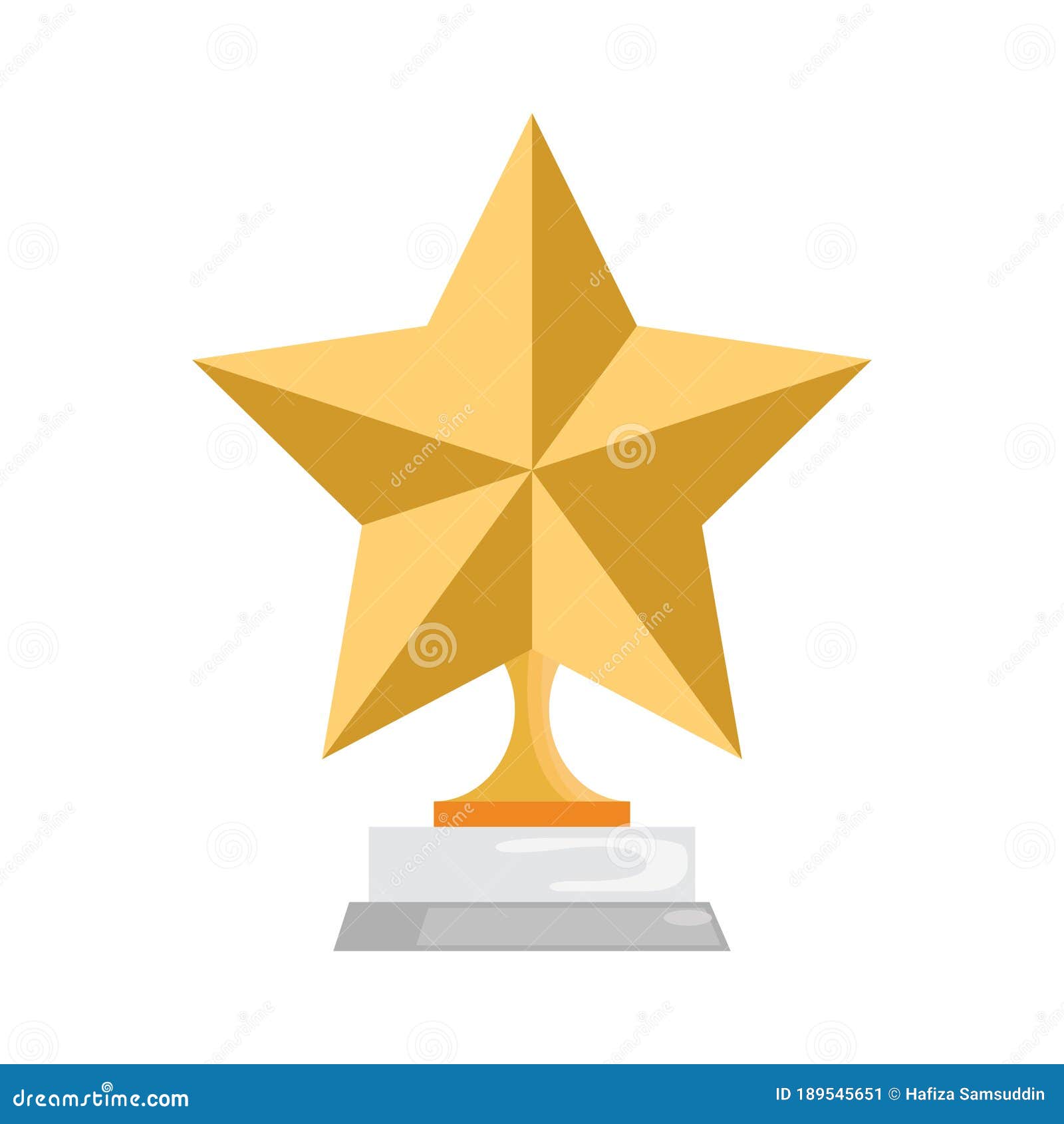 Star Trophy. Vector Illustration Decorative Design Stock Vector ...