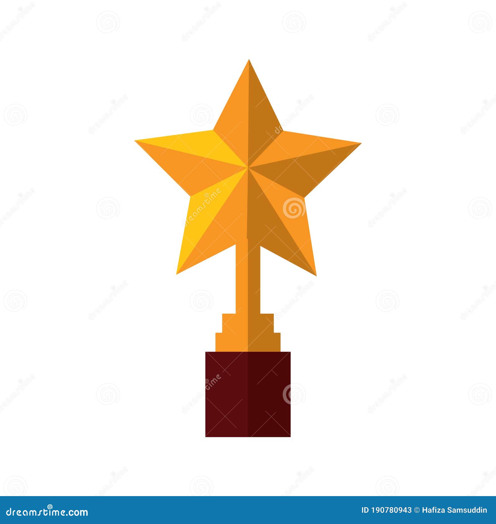 Star Trophy. Vector Illustration Decorative Design Stock Vector ...