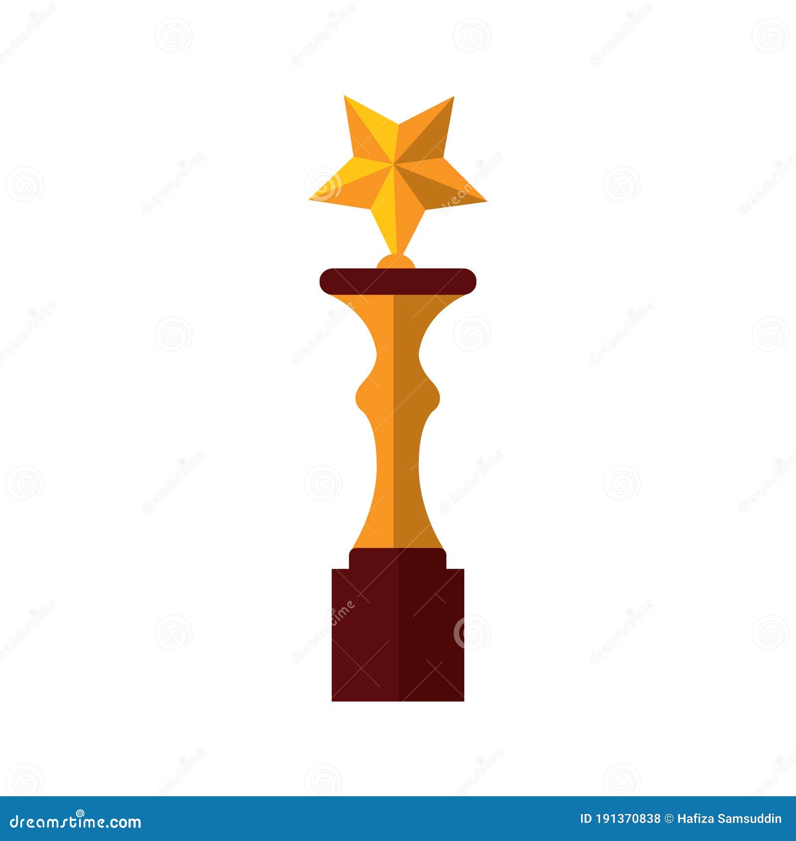 Star Trophy. Vector Illustration Decorative Design Stock Vector ...