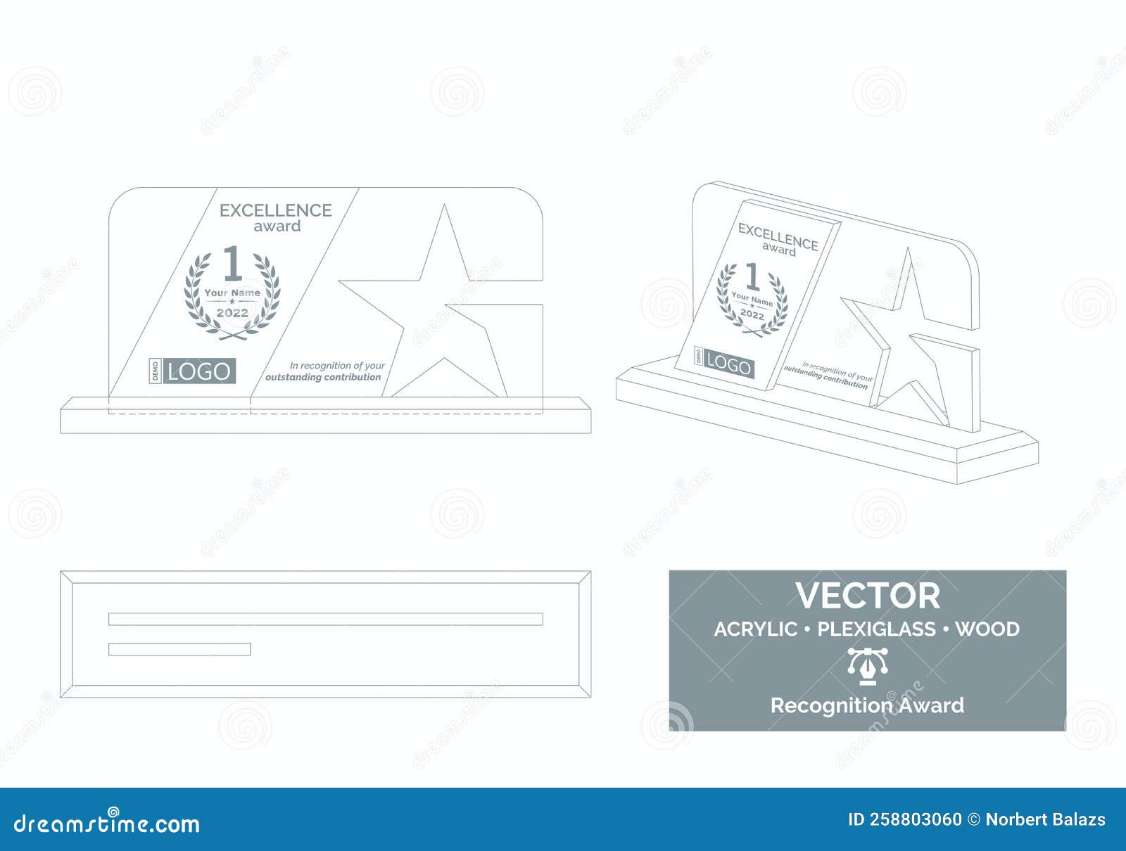 Star Trophy Vector Template Stock Vector - Illustration of pattern ...