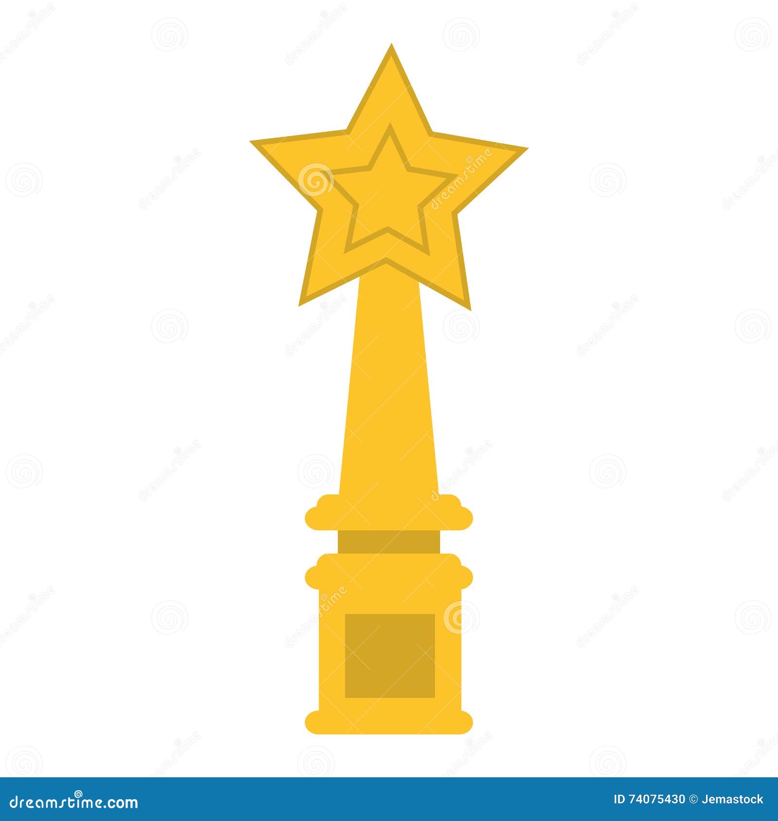 Star Trophy Winner Champion Icon Stock Illustration - Illustration of ...