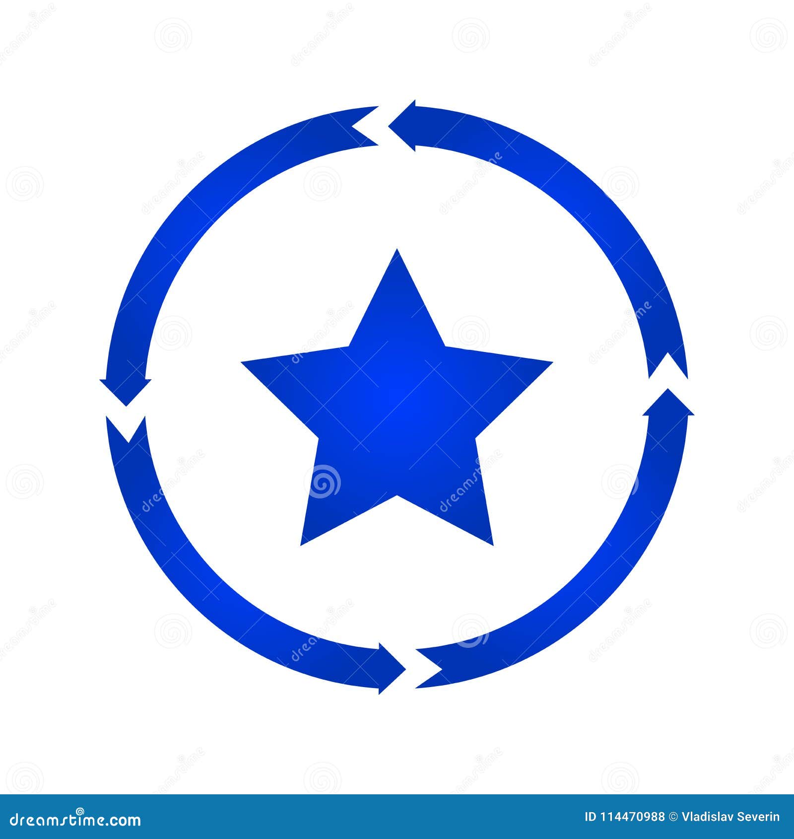 Star turn icon stock illustration. Illustration of abstract - 114470988