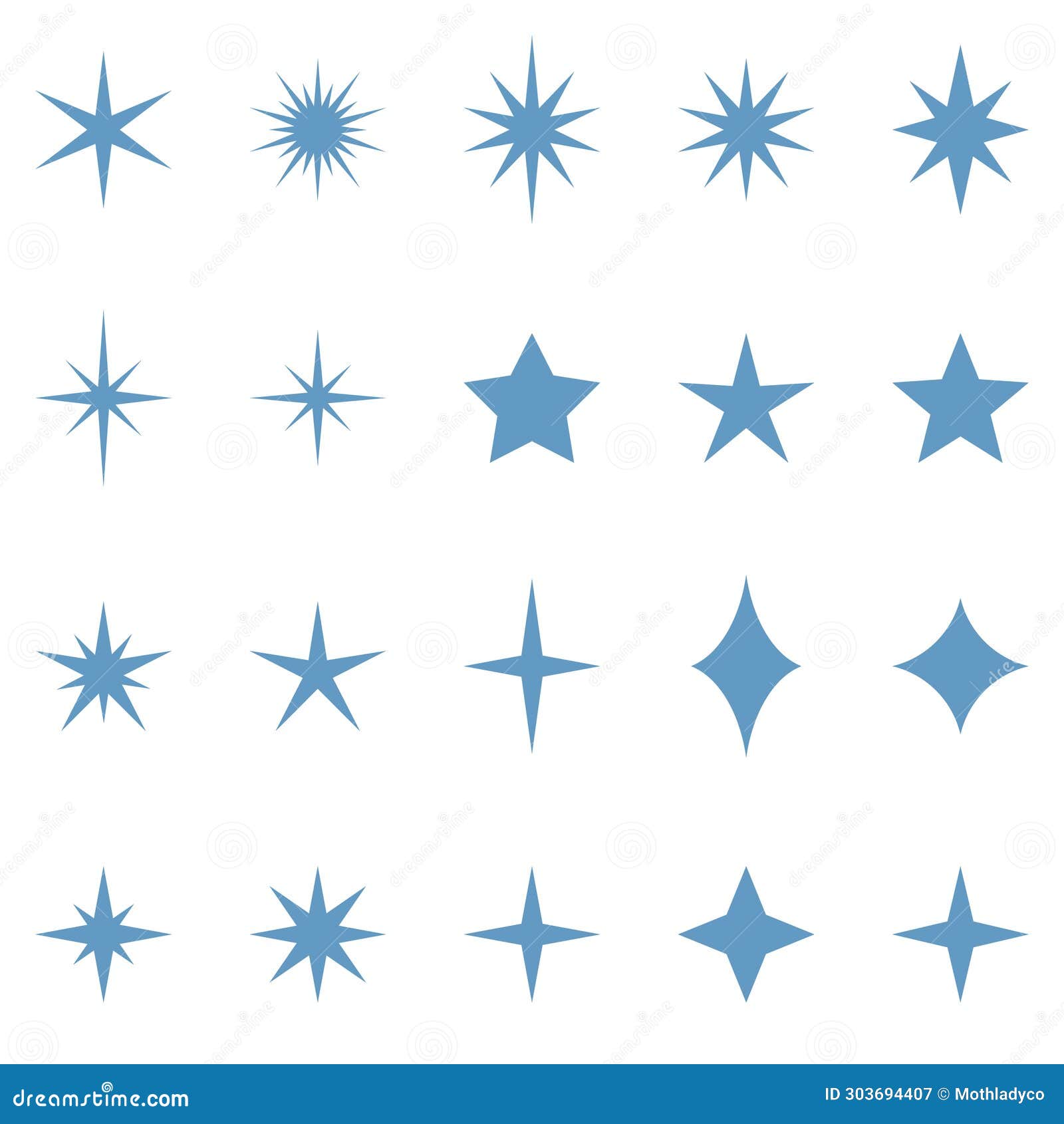 Blue Star Clip Art