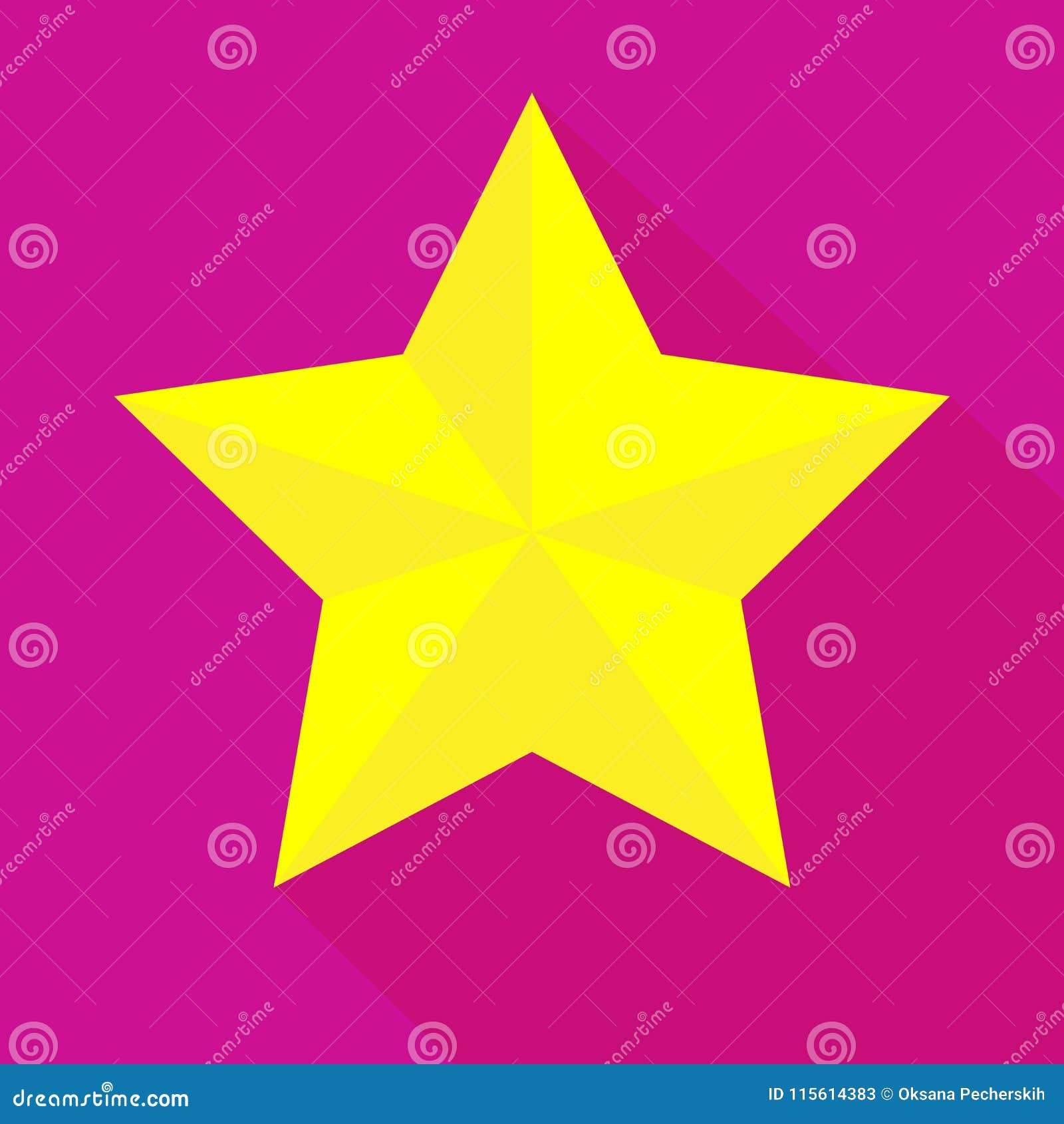 Star Vector Icon of Yellow Color. Stock Vector - Illustration of shape ...
