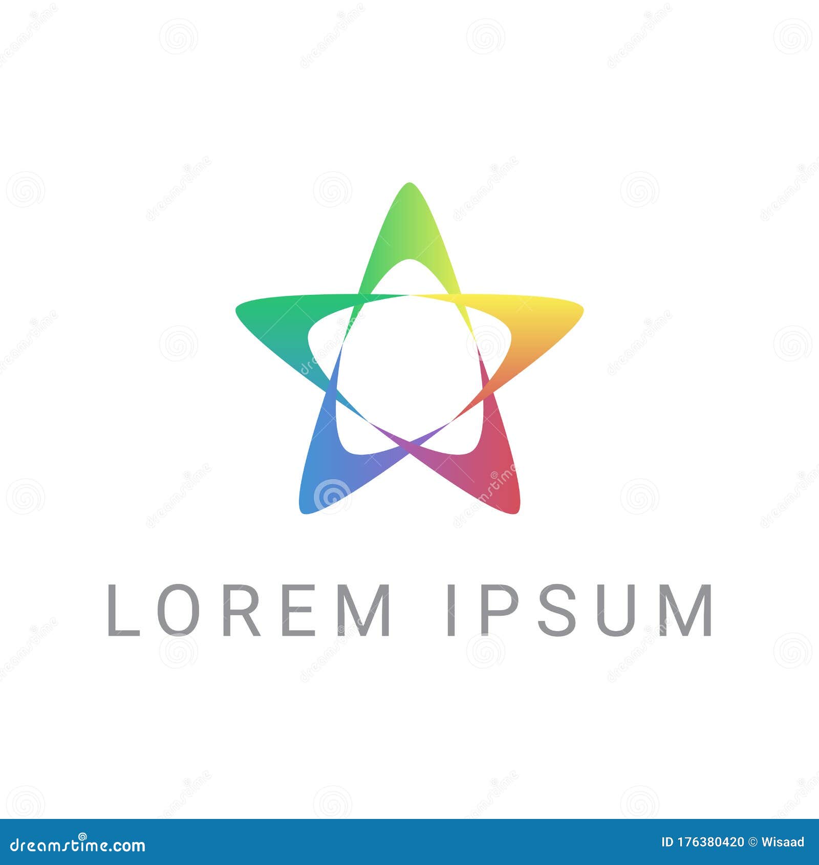 Star Abstract Curve Logo Design Template Stock Vector - Illustration of ...