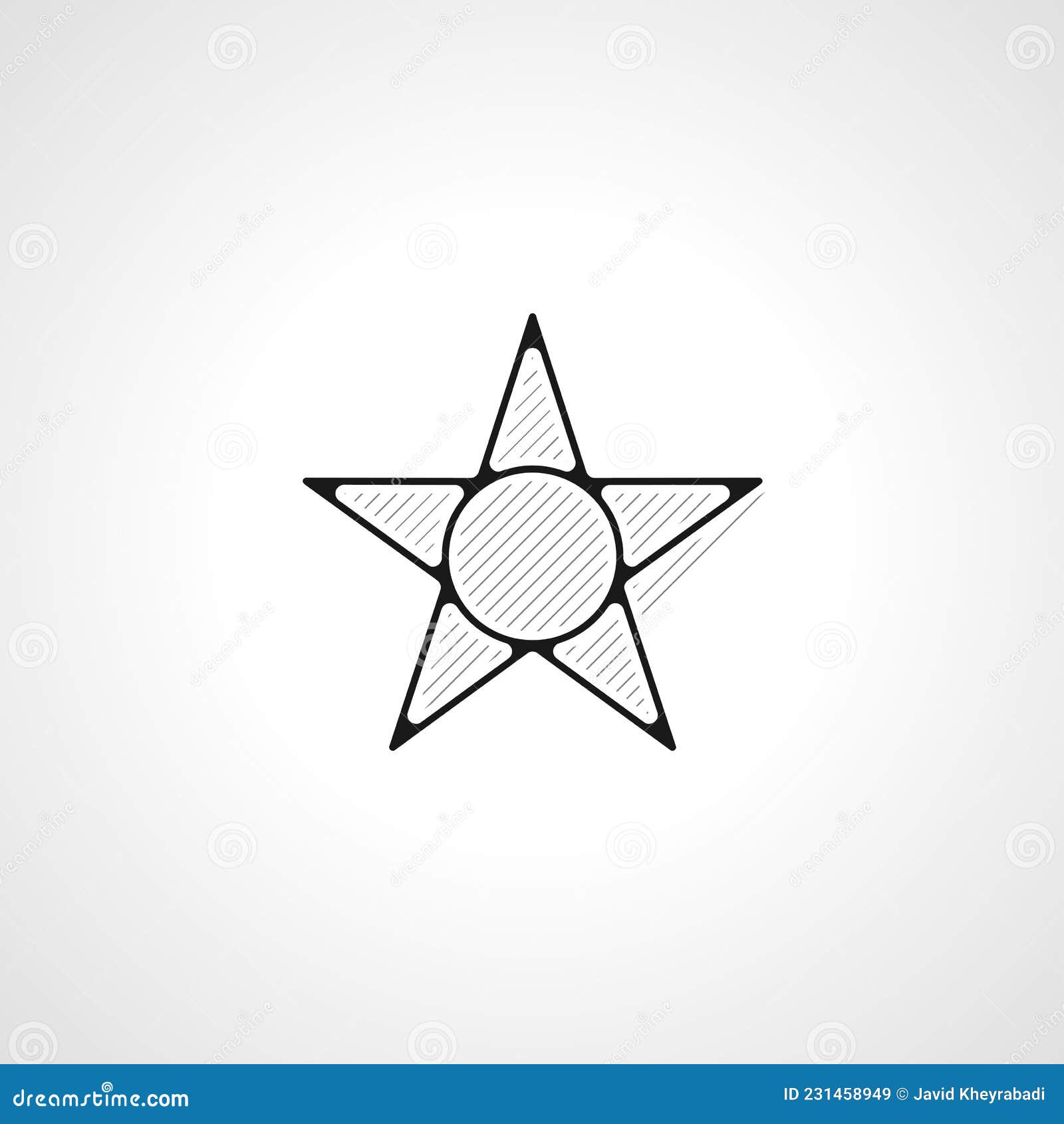 Star Thin Line Icon. Star Thin Line Icon Stock Vector - Illustration of ...