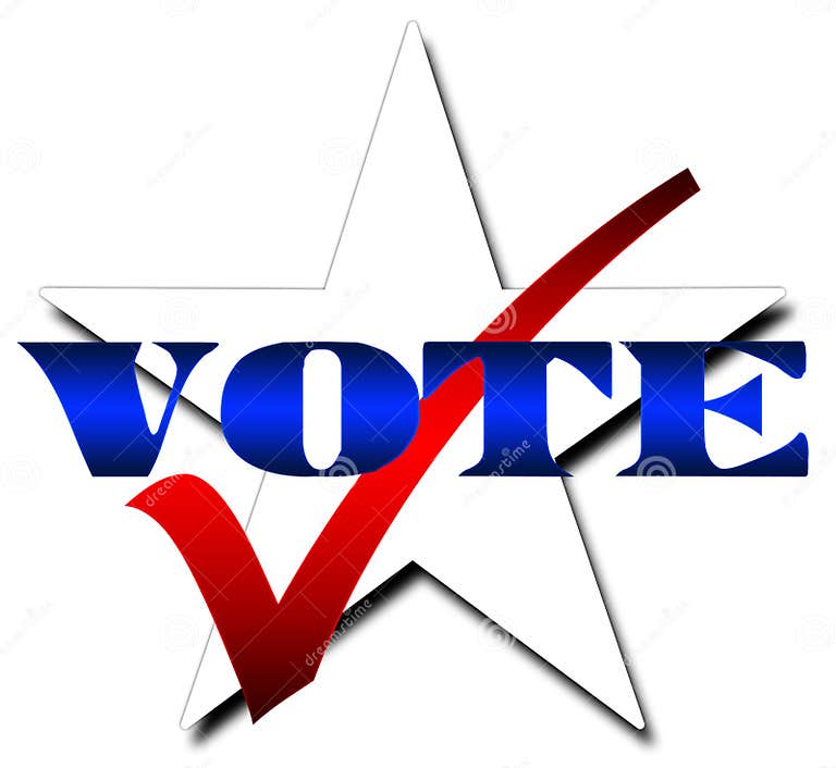 Star Vote stock illustration. Illustration of freedom - 3863412