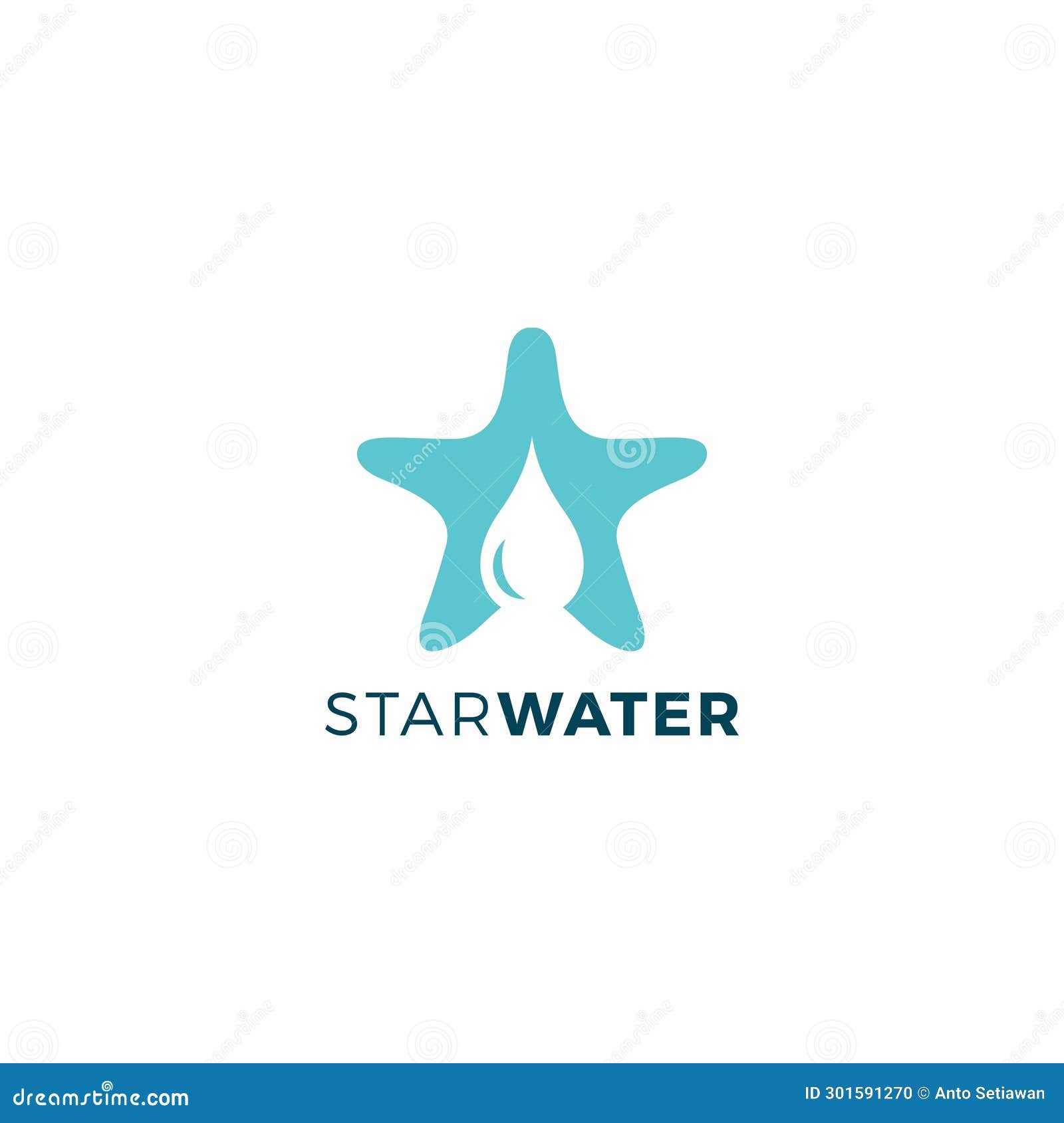 Star Water Logo Design. Star Icon Stock Vector - Illustration of ...