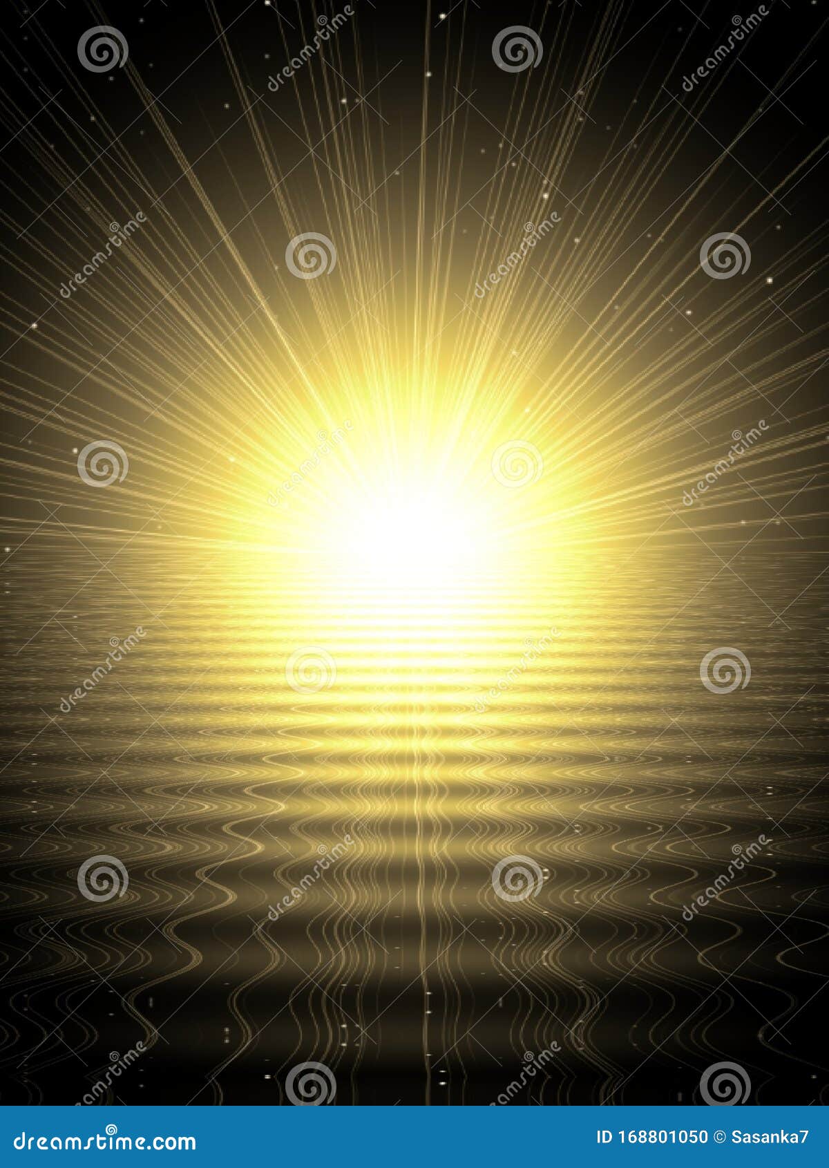 Star on water reflection stock illustration. Illustration of star ...