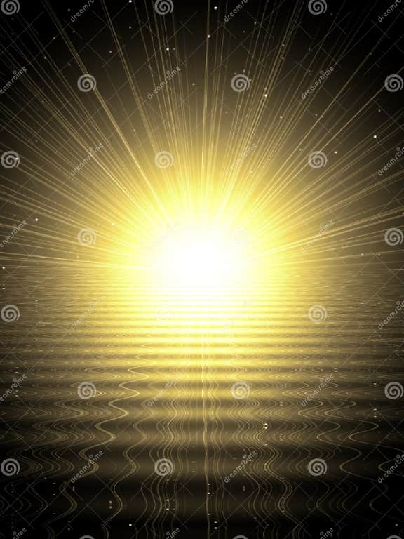 Star on water reflection stock illustration. Illustration of star ...