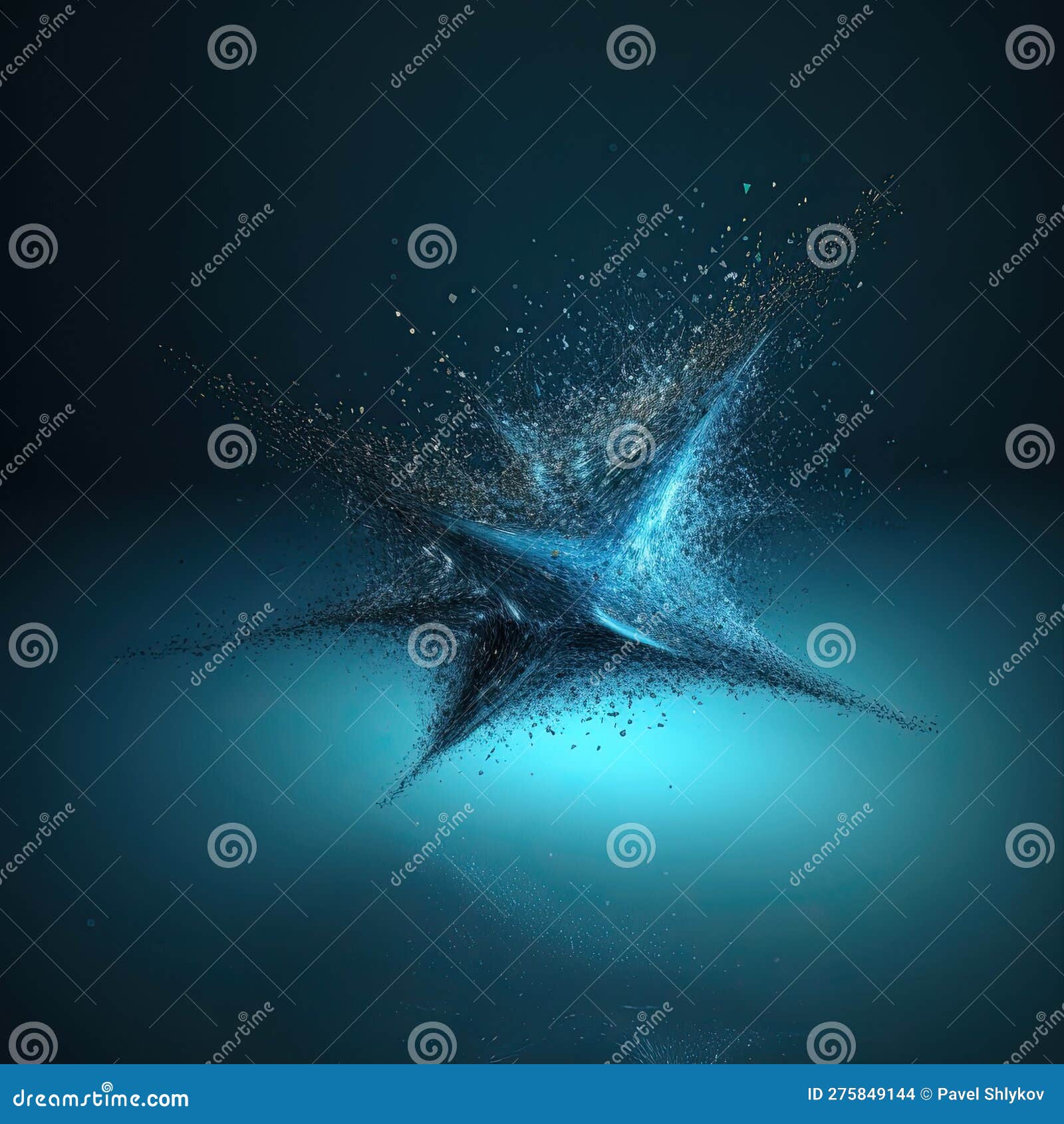 Star from Water Splash Isolated on White Stock Illustration ...
