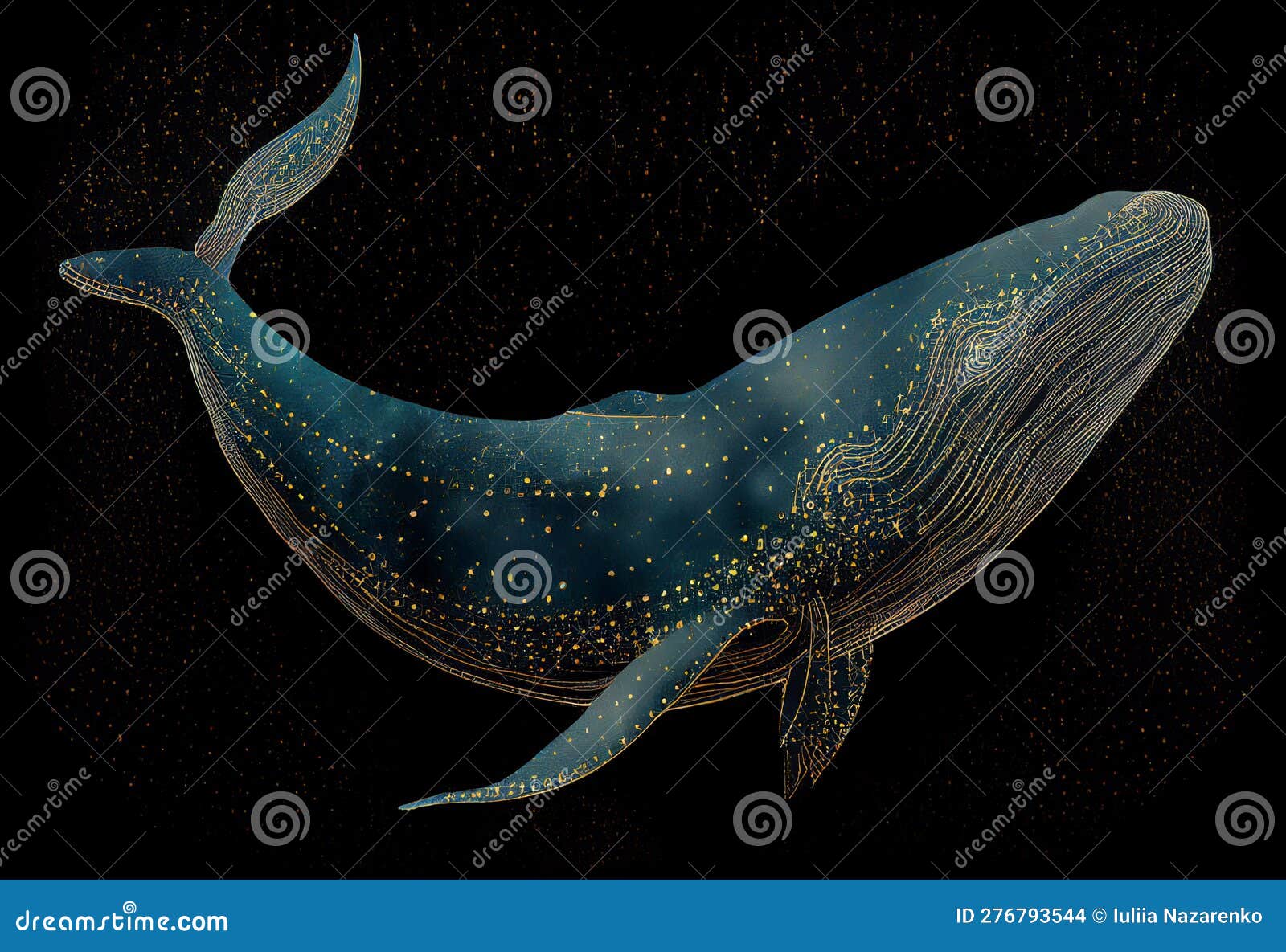 Star Whale in Outer Space. AI Generated Stock Photo - Image of whale ...