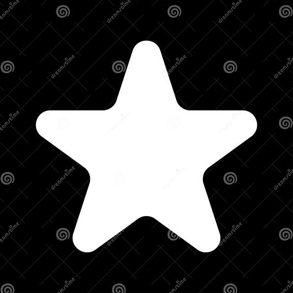 Star white color icon . stock vector. Illustration of symbol - 98345599
