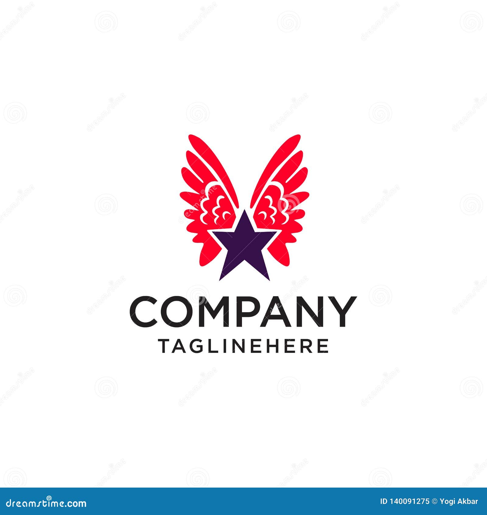 Star Wing Logo Icon Design Template Stock Vector - Illustration of icon ...