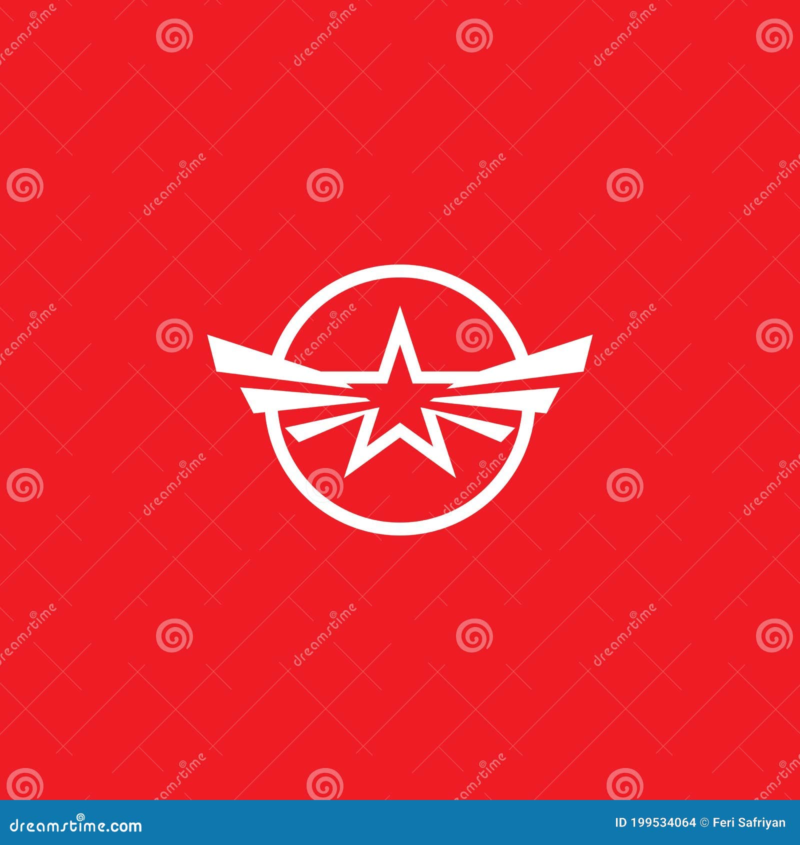 Star wing logo vector stock illustration. Illustration of star - 199534064