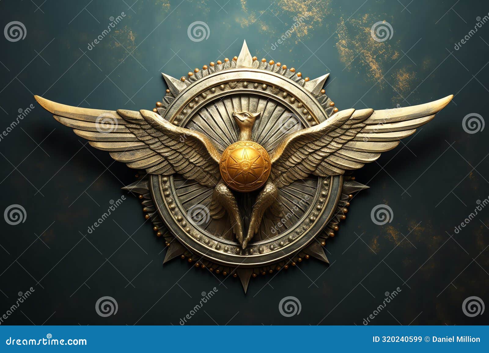 Star and Winged Disk Symbolizing Various Deities Illustration Photo ...