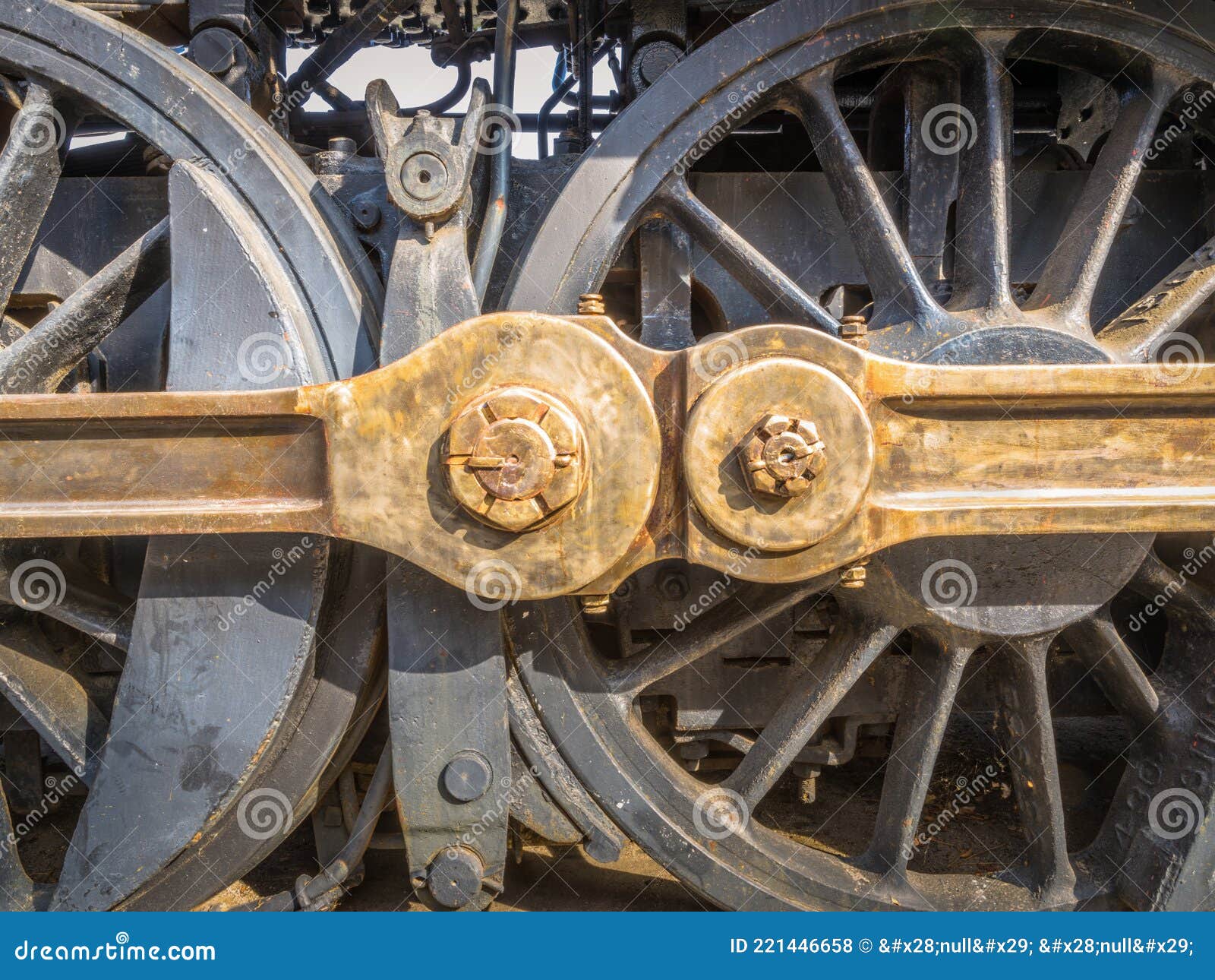 Drive Wheels Of A Steam Locomotive Stock Image | CartoonDealer.com ...