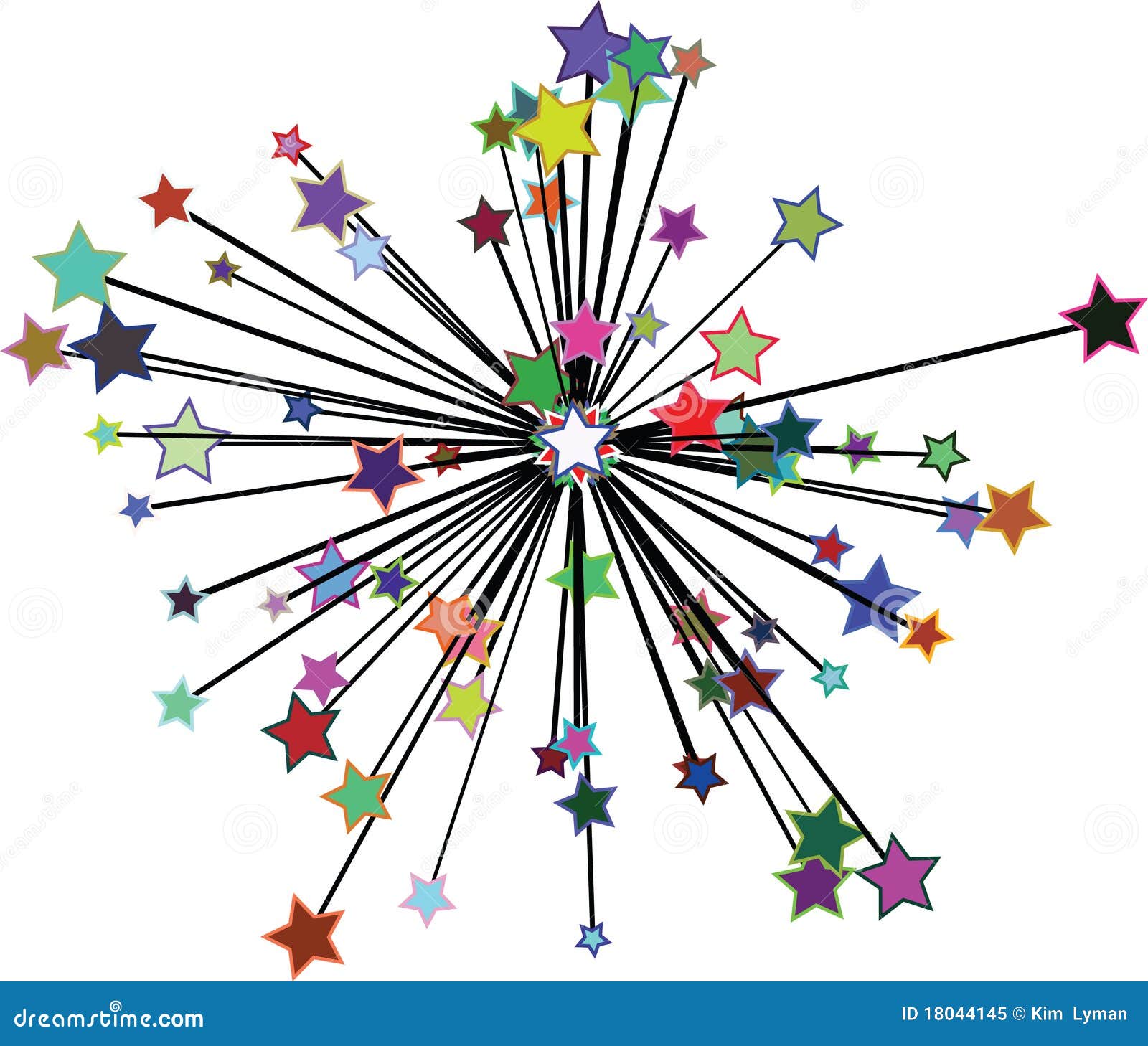 Starburst stock vector. Illustration of design, rainbow - 18044145