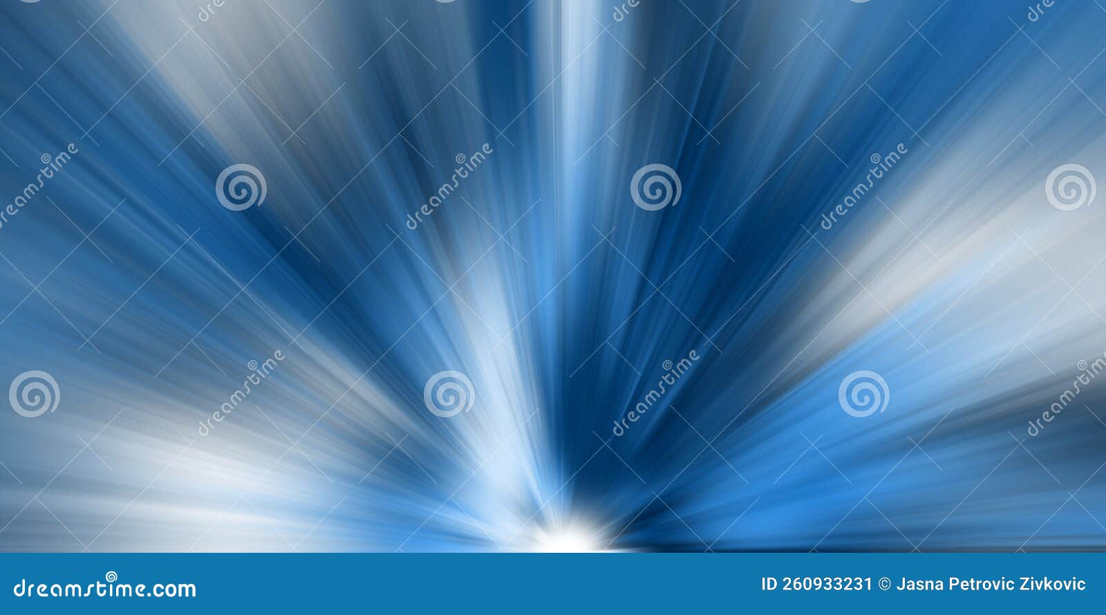 Starburst Blue Light Beam Abstract Background Stock Illustration ...