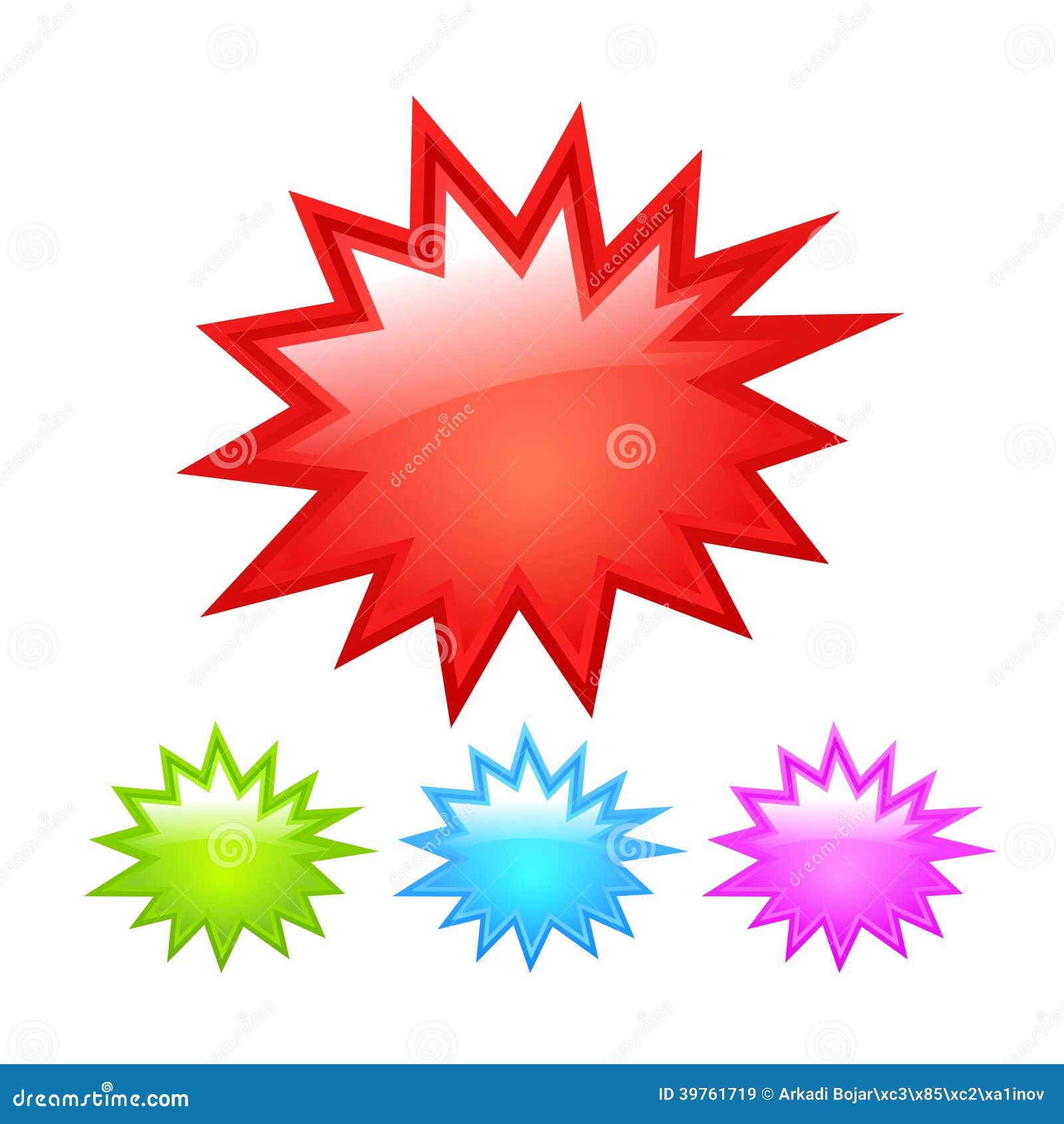 Starburst icon stock vector. Illustration of boom, blot - 39761719