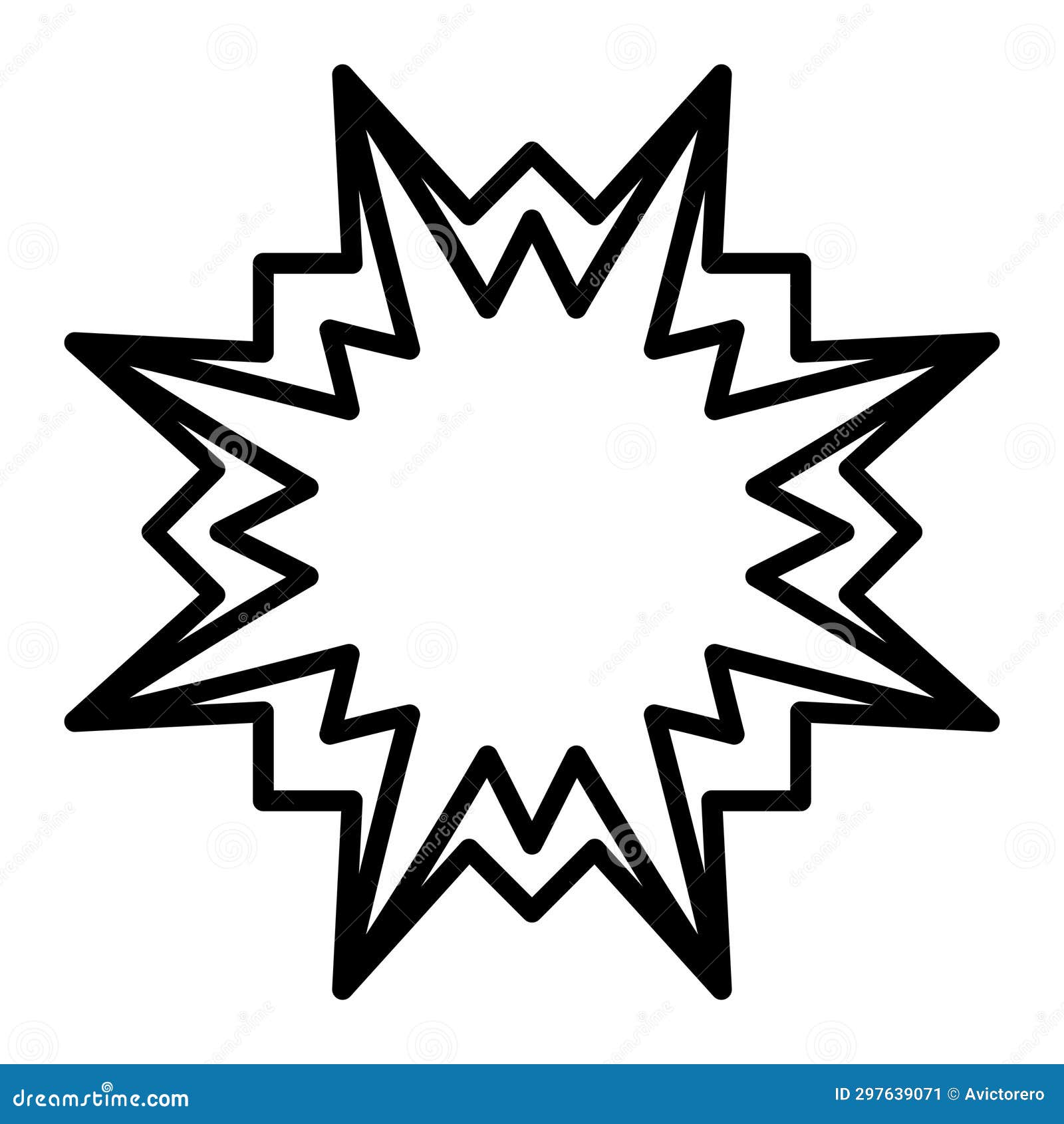 Starburst Icon, Cartoon Style Vector Illustration | CartoonDealer.com ...