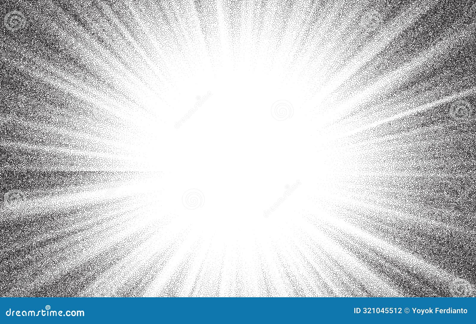 Starburst Overlay with Noise Dots Stipple Halftone Texture Background ...