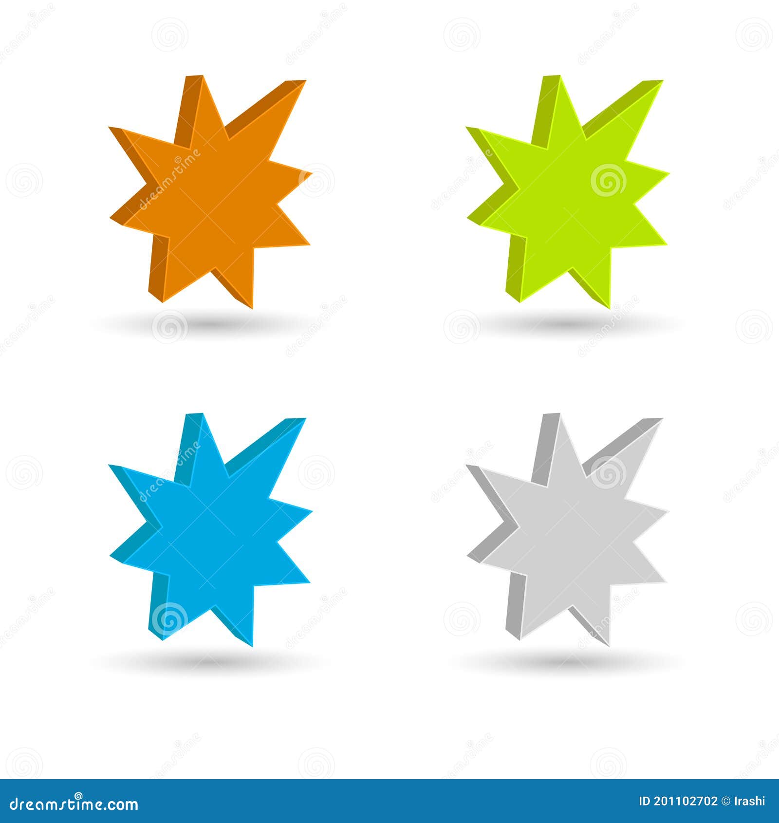 Starburst - Splash Star Icon 3d Stock Vector - Illustration of cloud ...