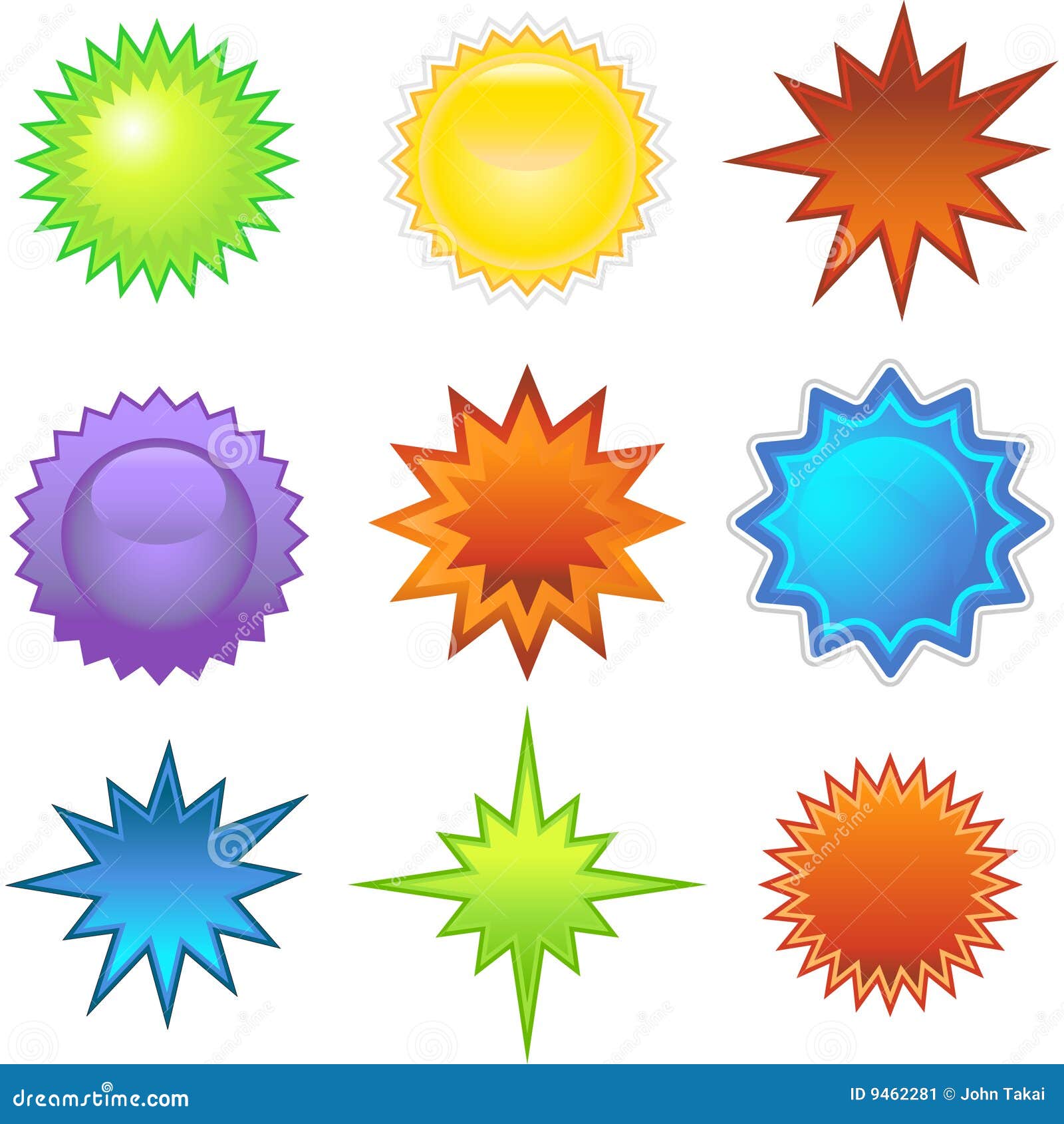 Starburst Stickers: Bursters Stock Vector - Illustration of label ...