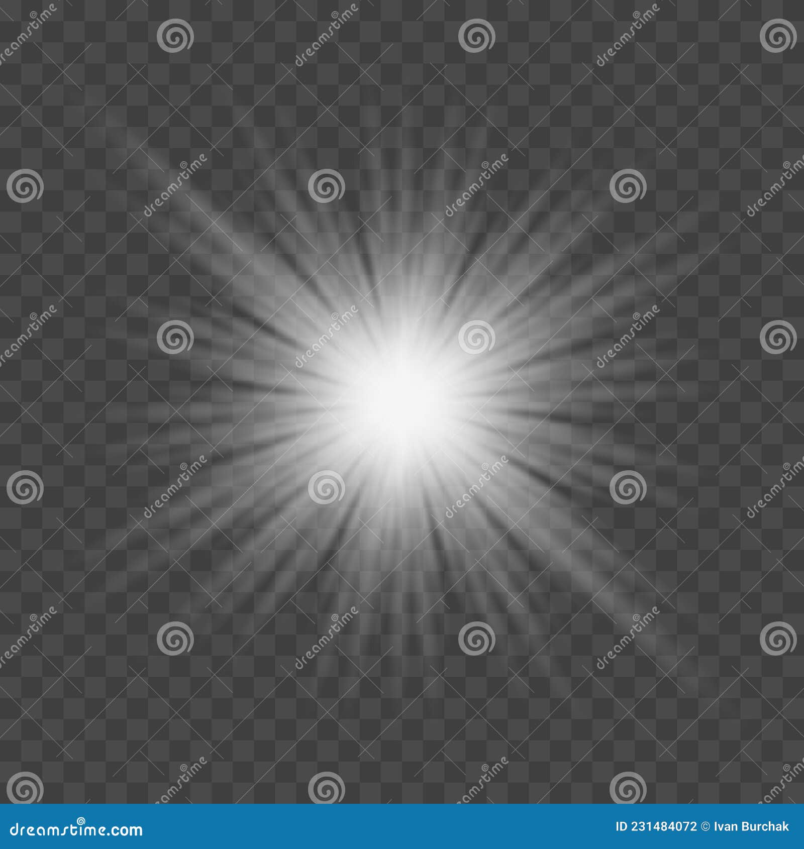 Starburst, Sun Rays. Flat Vector Illustration Stock Vector ...