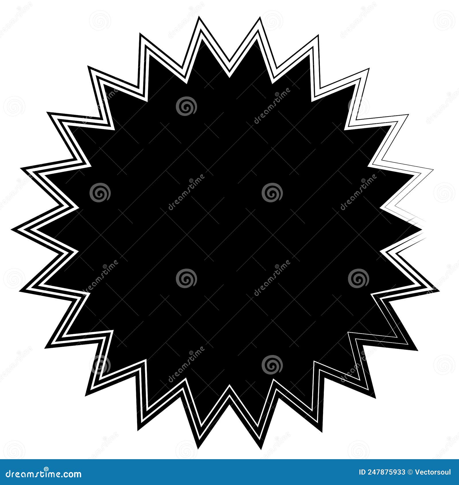 Starburst, Sunburst Star Shape Vector Element Stock Vector ...