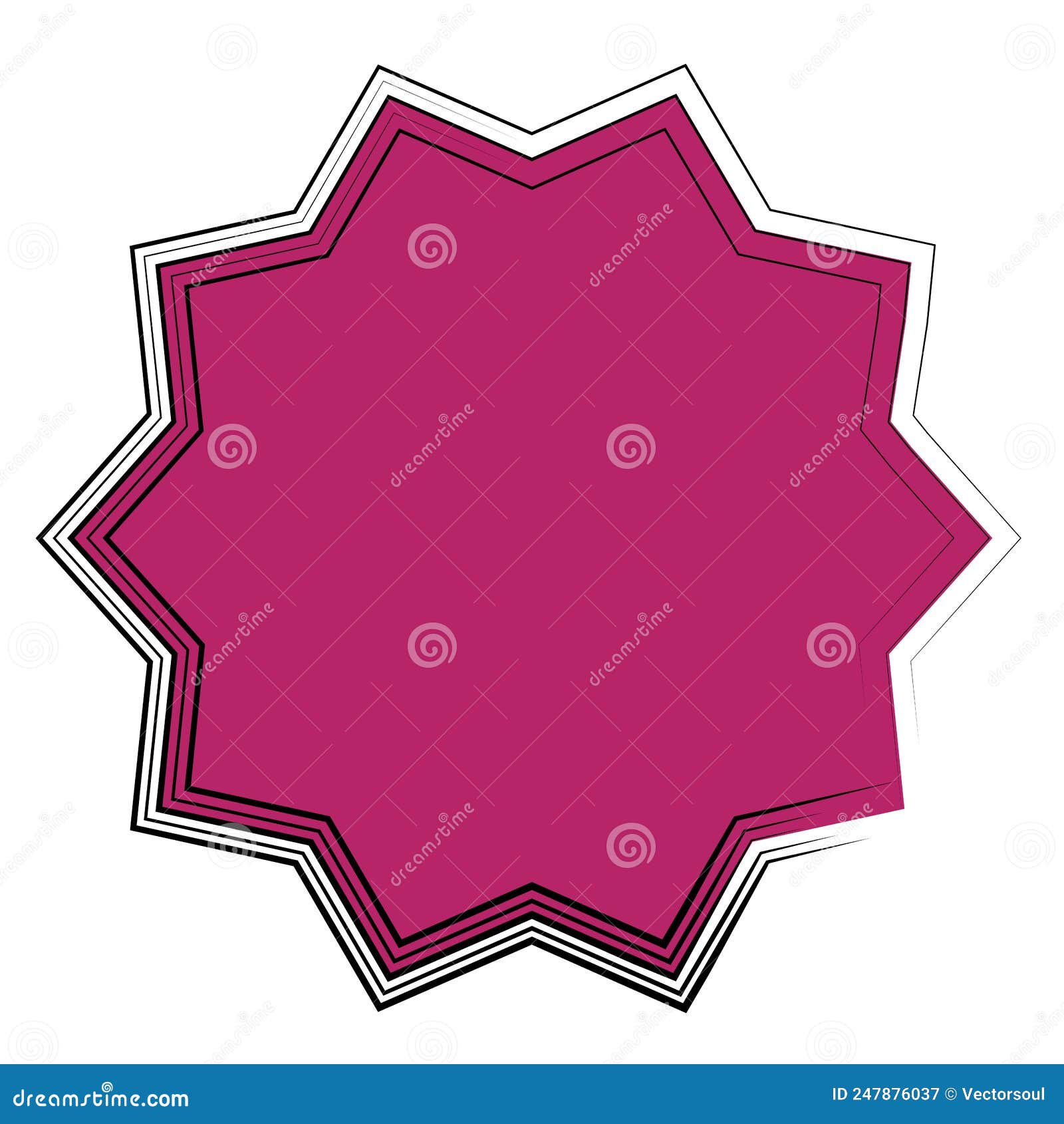 Starburst, Sunburst Star Shape Vector Element Stock Vector ...