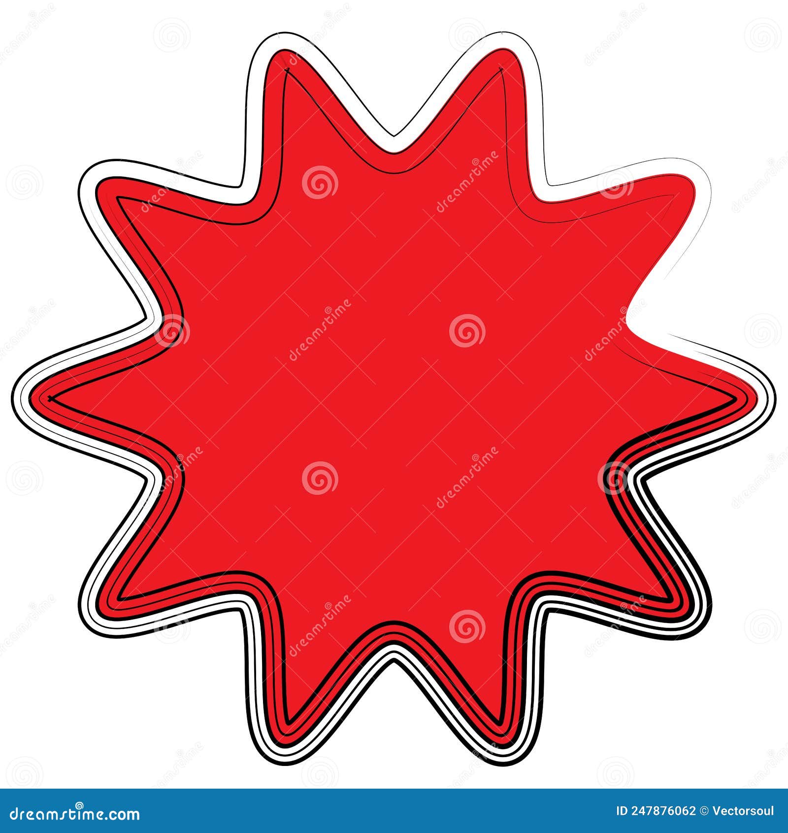 Starburst, Sunburst Star Shape Vector Element Stock Vector ...