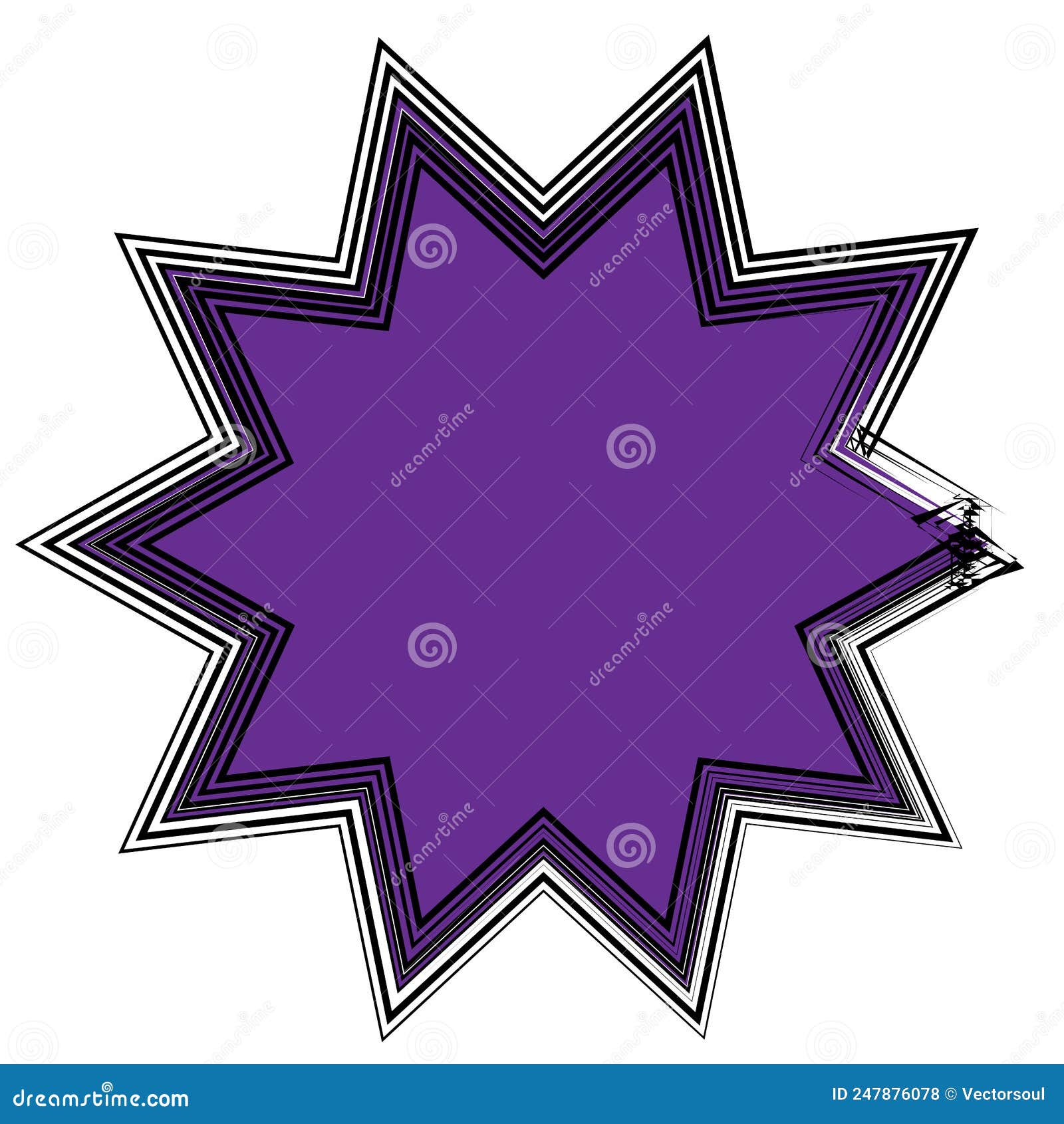 Starburst, Sunburst Star Shape Vector Element Stock Vector ...
