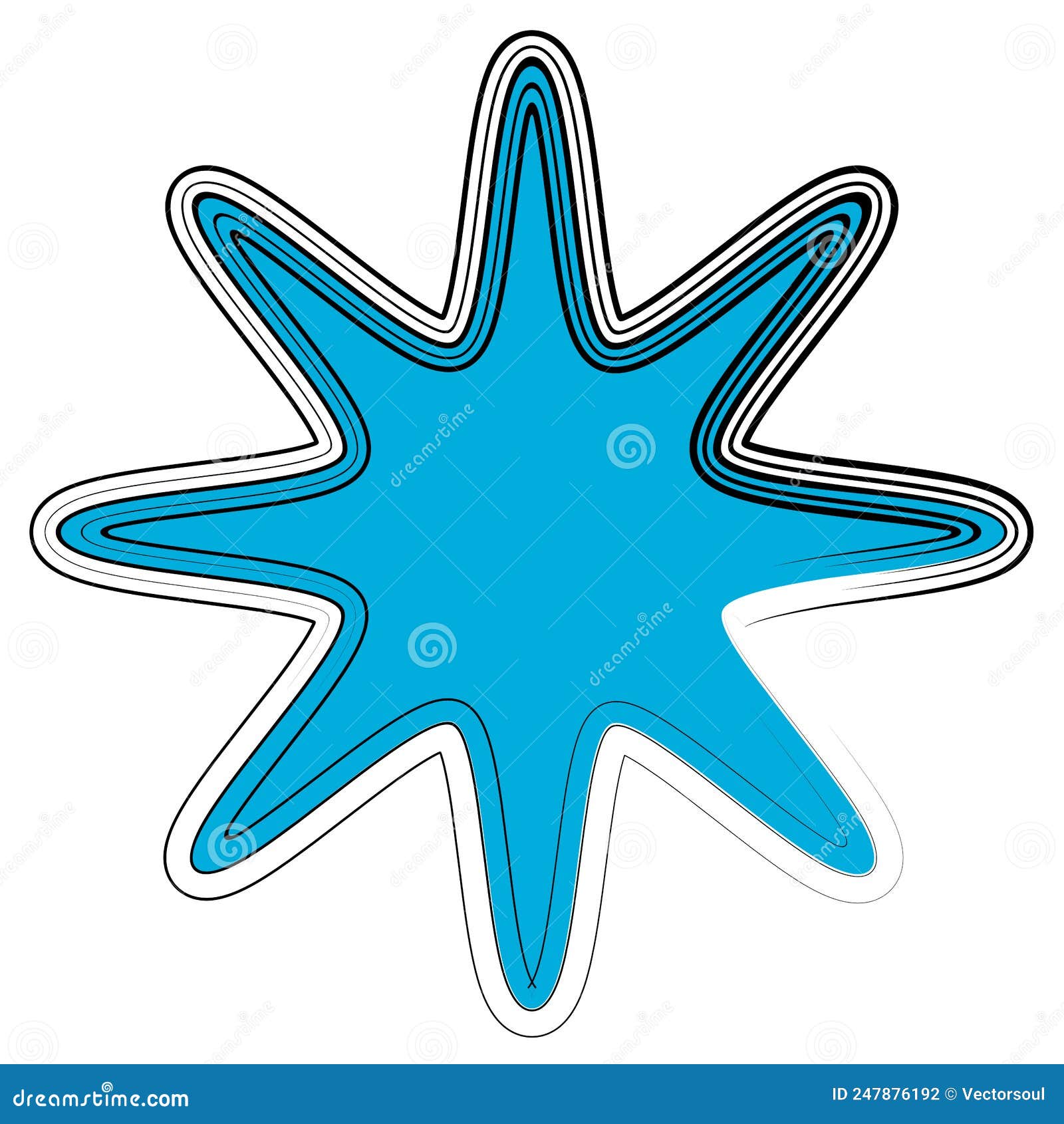 Starburst, Sunburst Star Shape Vector Element Stock Vector ...