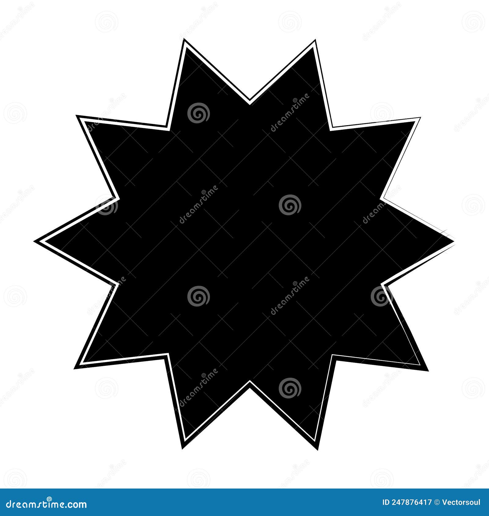 Starburst, Sunburst Star Shape Vector Element Stock Vector ...