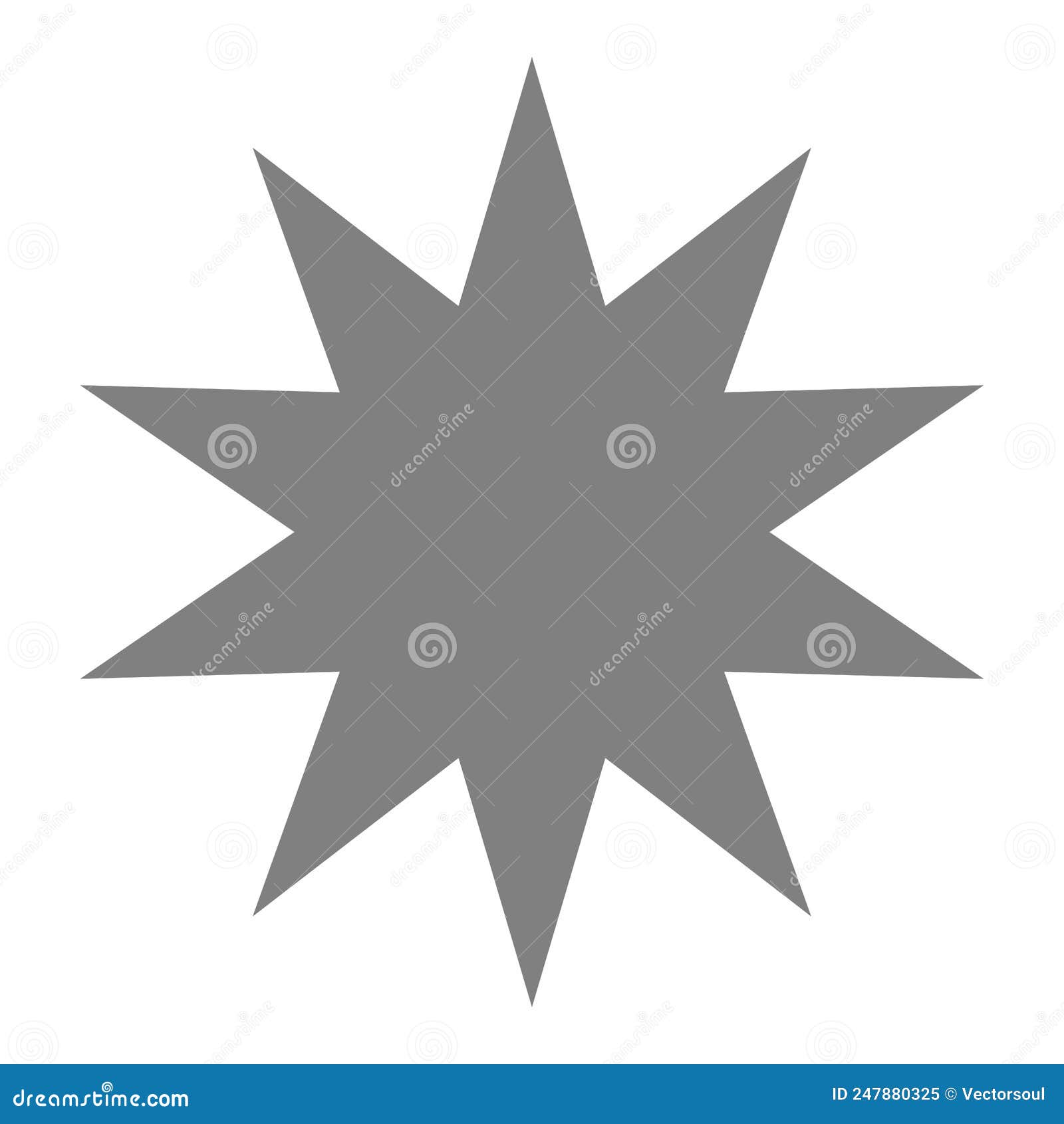 Starburst, Sunburst Star Shape Vector Element Stock Vector ...