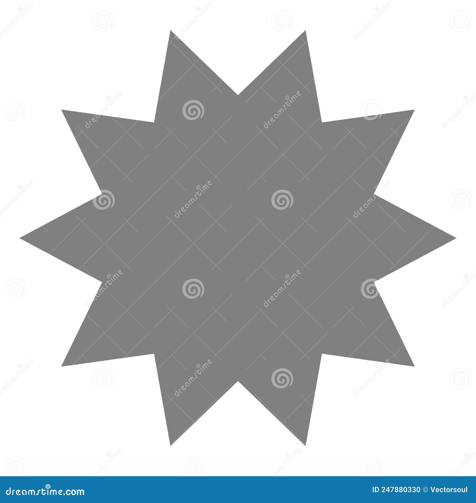 Starburst, Sunburst Star Shape Vector Element Stock Vector ...