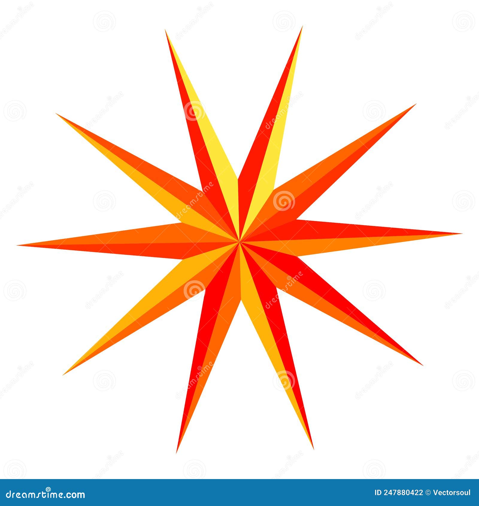 Starburst, Sunburst Star Shape Vector Element Stock Vector ...